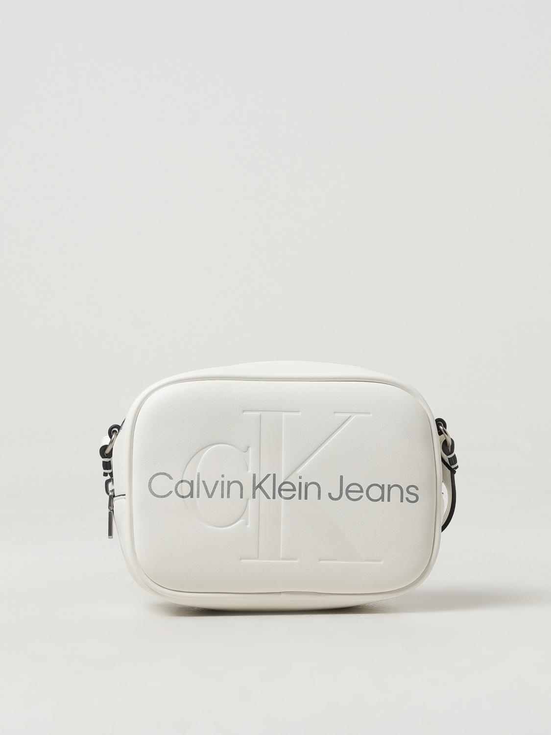 CALVIN KLEIN: Shoulder bag woman Ck Jeans - White | Calvin Klein mini ...