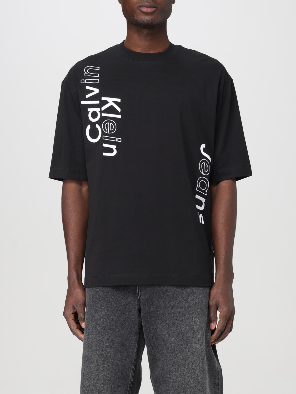 CALVIN KLEIN: T-shirt men Ck Jeans - Black | Calvin Klein t-shirt ...
