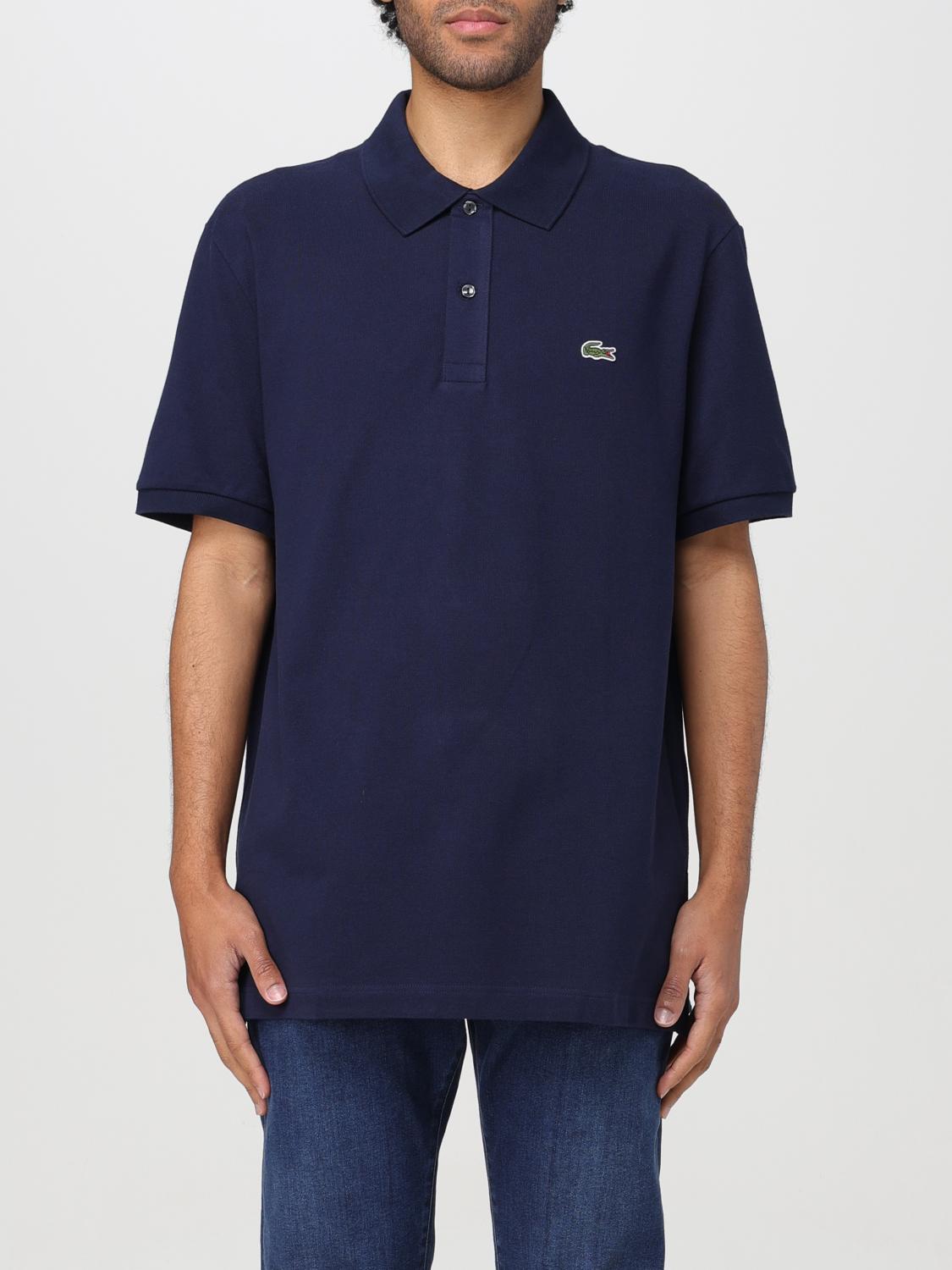 Lacoste Outlet: Polo shirt men - Blue | Lacoste polo shirt PH4012 online at GIGLIO.COM