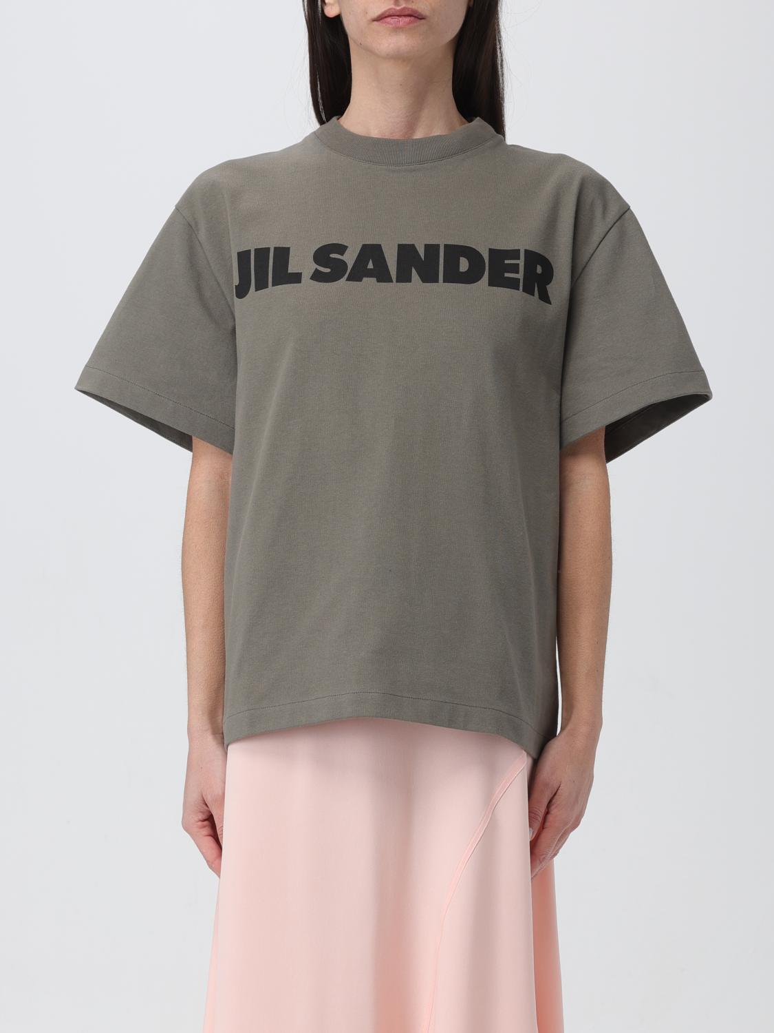 JIL SANDER: T-shirt woman - Green | Jil Sander t-shirt J02GC0001J20215 online at GIGLIO.COM