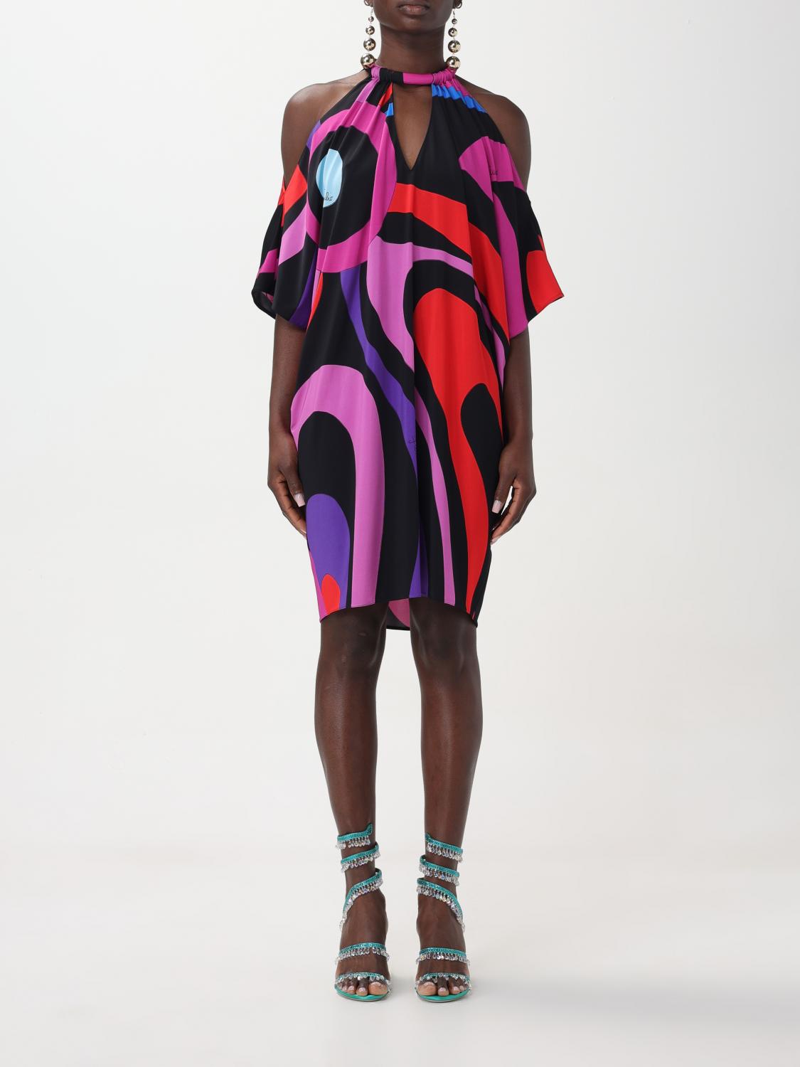 PUCCI: Dress woman - Violet | Pucci dress 4HJL264H796 online at GIGLIO.COM