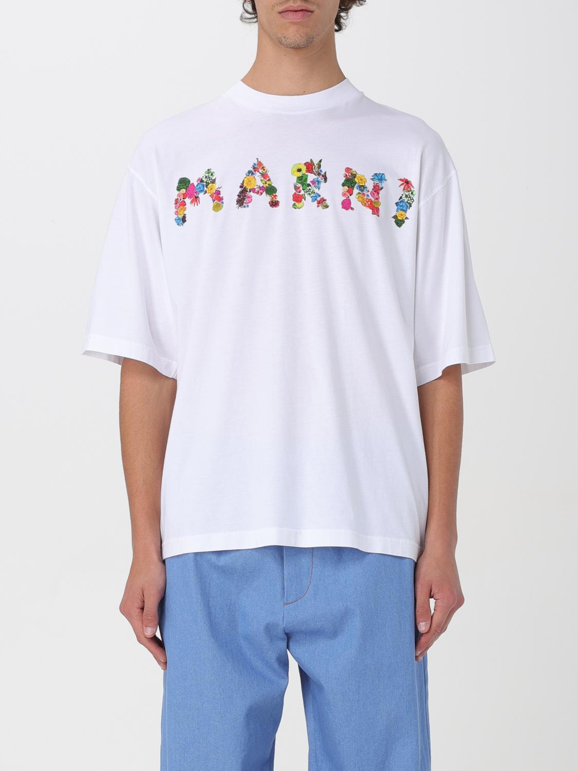 MARNI: T-shirt men - White | Marni t-shirt HUMU0223PUUSCW59 online at ...