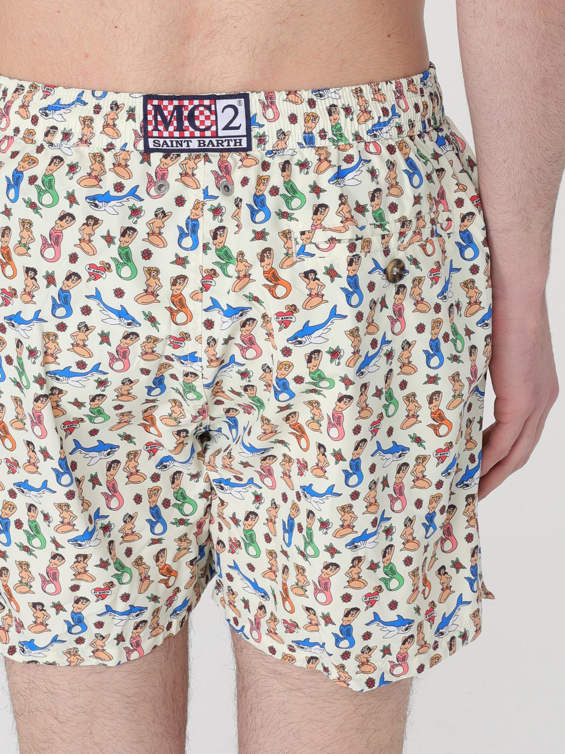 Mc2 Saint Barth Swimsuit men - White | LIGHTING MICRO FANTASY SIREN ...