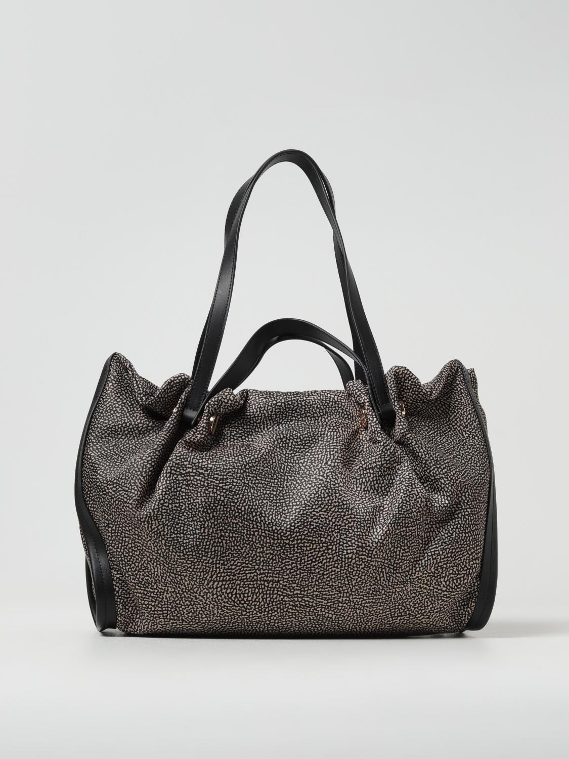 BORBONESE: Borsa a spalla donna - Naturale | Borsa A Spalla Borbonese ...
