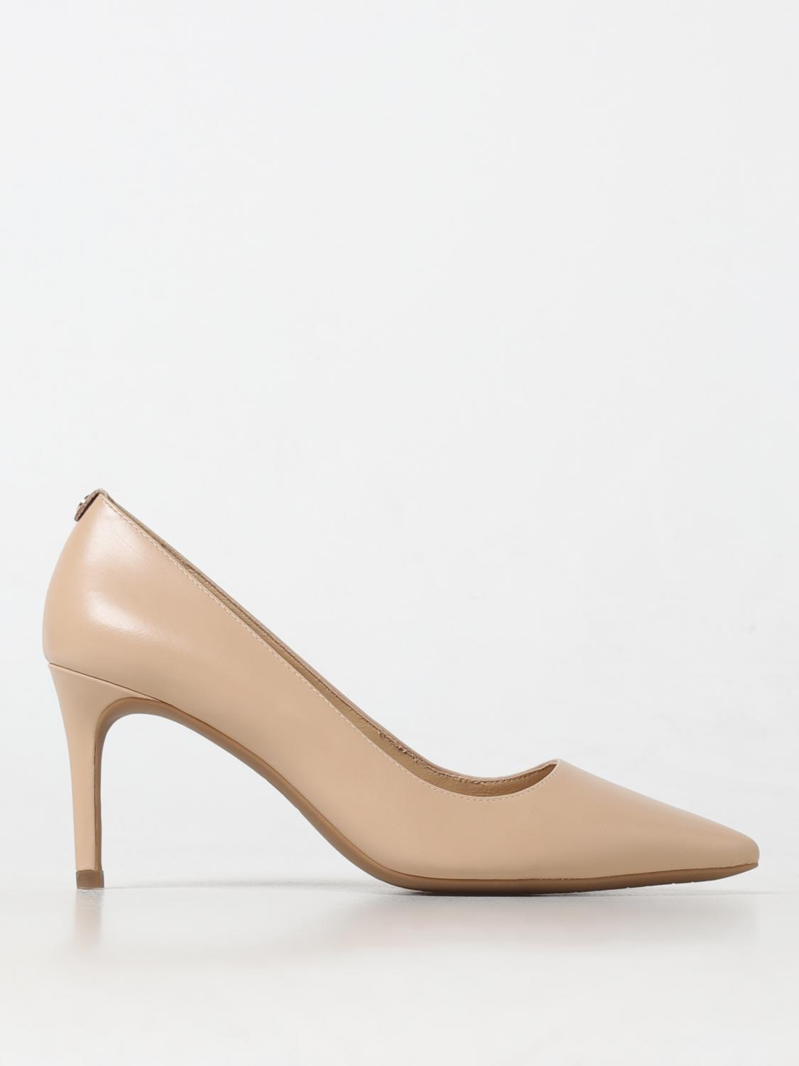 MICHAEL KORS: Décolleté Alina Flex in pelle - Cipria | Décolleté ...