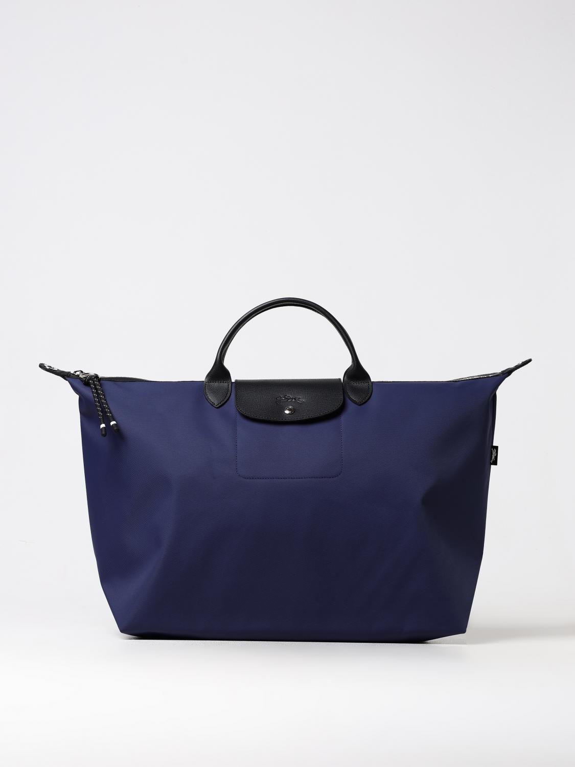Longchamp Outlet: Shoulder bag woman - Blue | Longchamp travel case ...