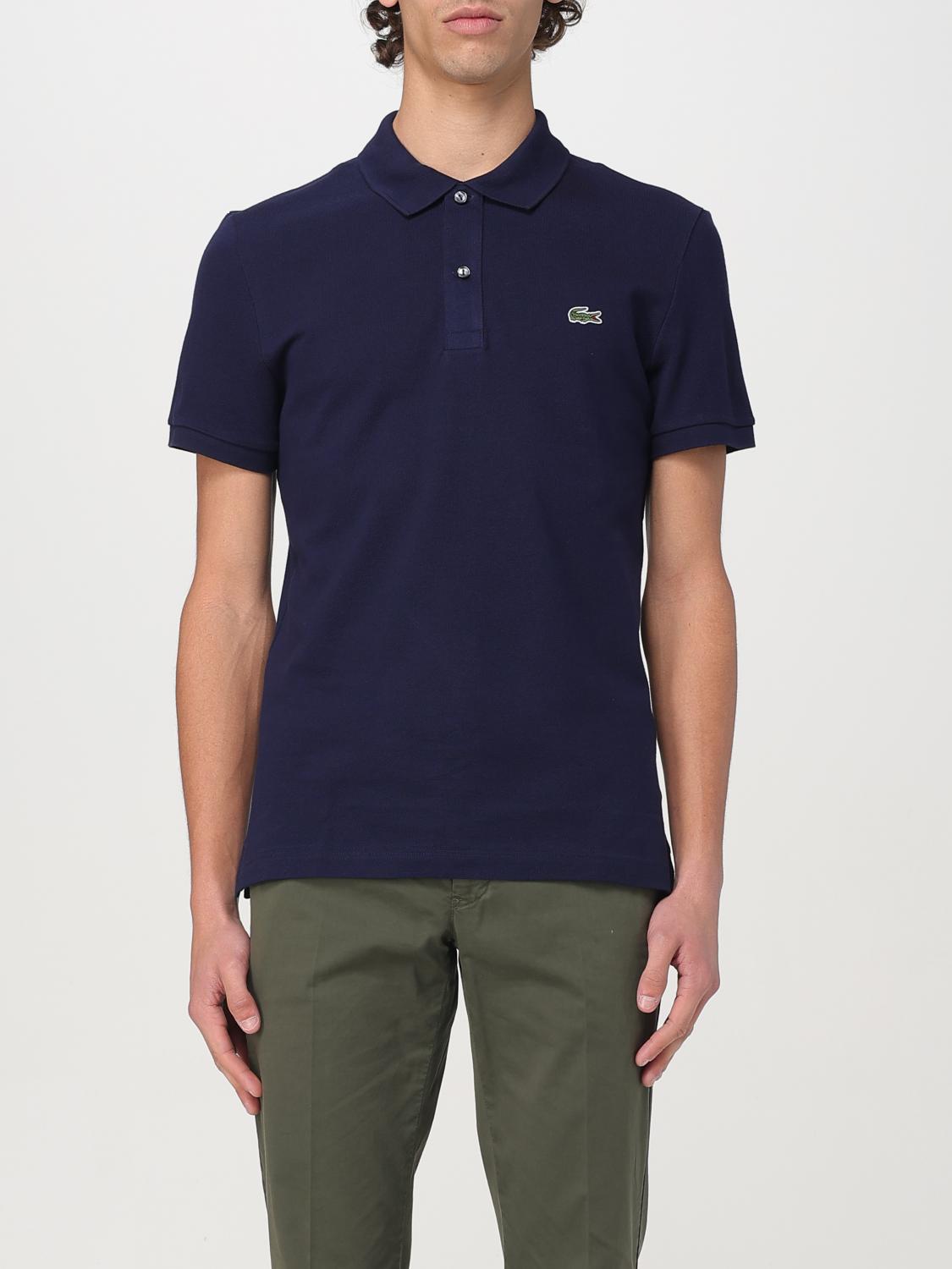 LACOSTE: Polo shirt men - Blue | Lacoste polo shirt PH4012 online at GIGLIO.COM