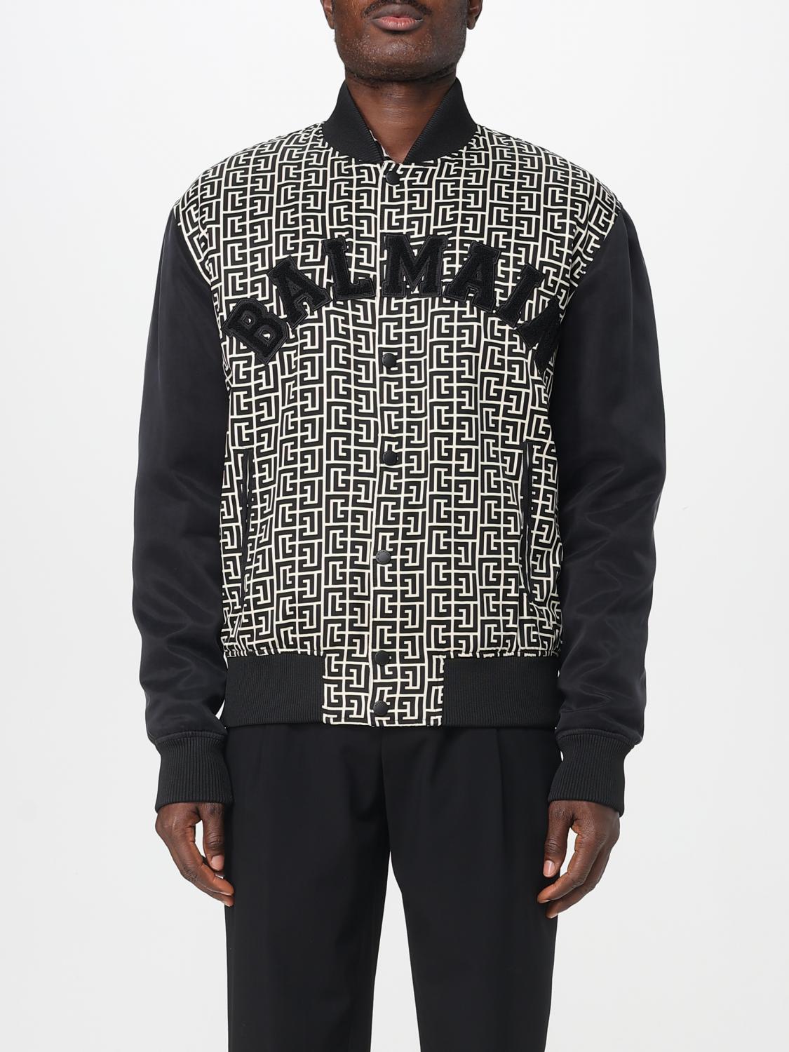 BALMAIN: Jacket men - Black | Balmain jacket FH1TFA40MH62 online at ...
