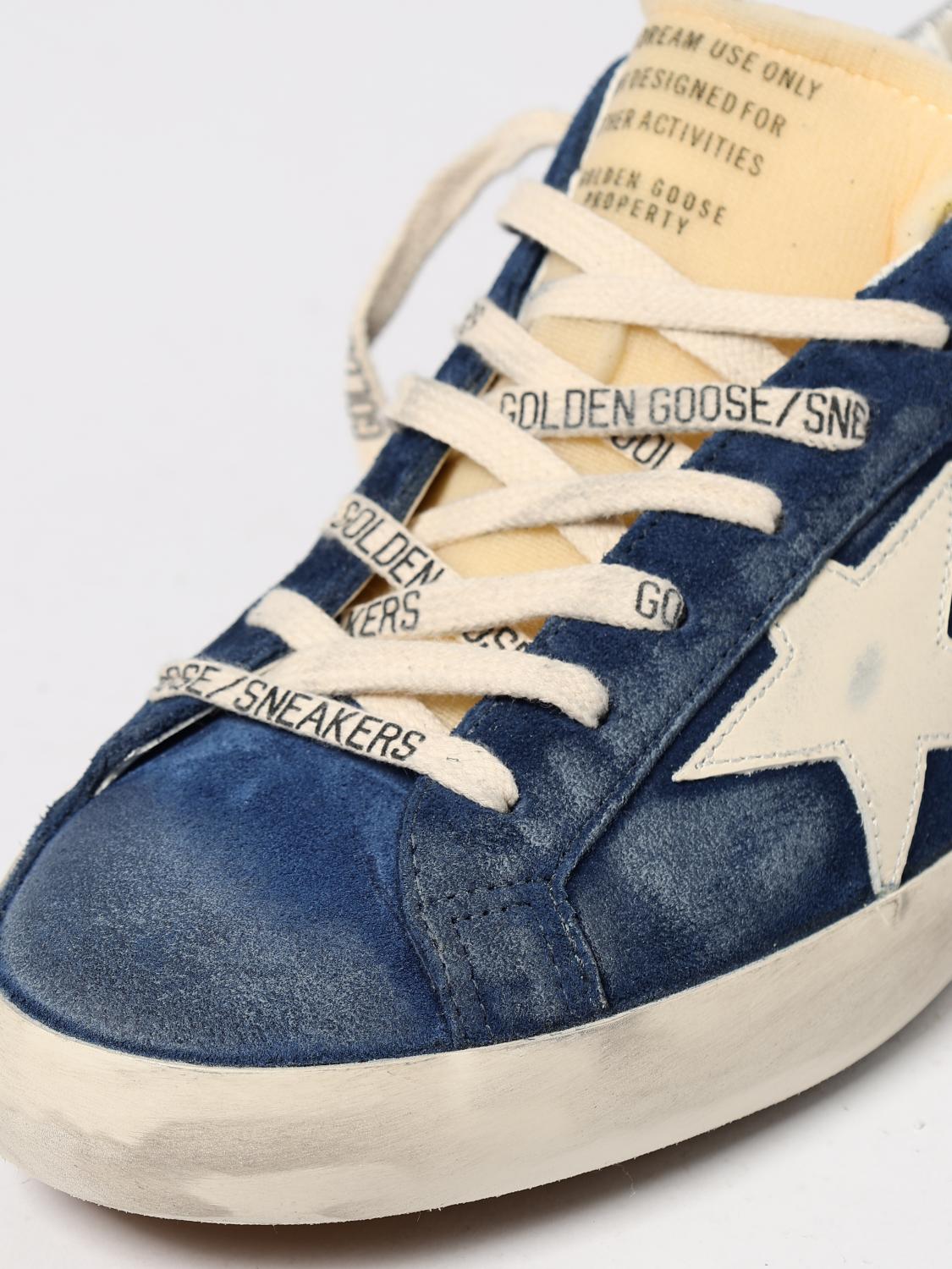 GOLDEN GOOSE: Sneakers men - Blue | Golden Goose sneakers ...
