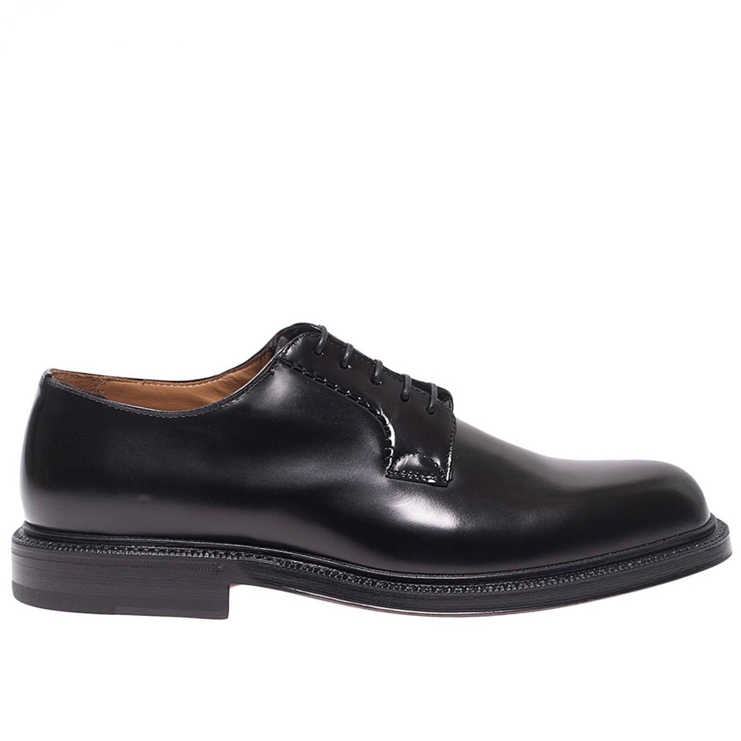 GREEN GEORGE: Scarpa stringata in pelle liscia classic - Nero | Scarpe ...
