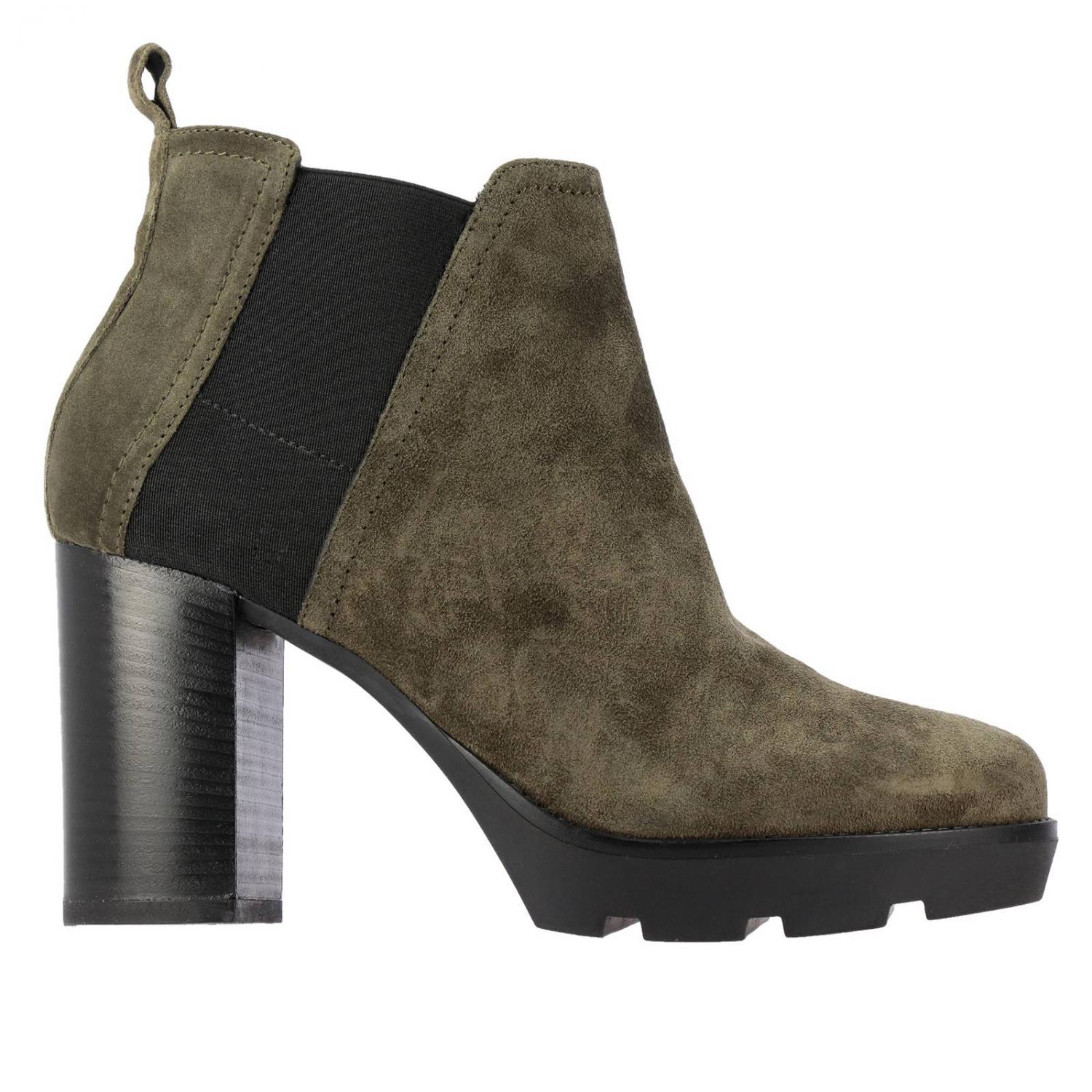 JANET & JANET: Shoes women - Military | Janet & Janet heeled booties ...