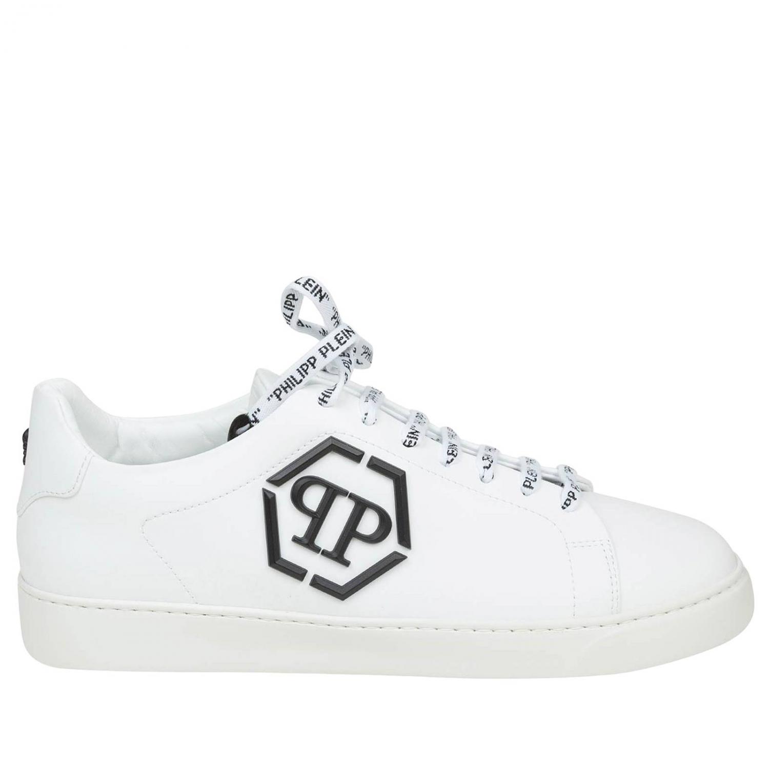 PHILIPP PLEIN: Shoes men - White | Philipp Plein sneakers MSC1977 ...