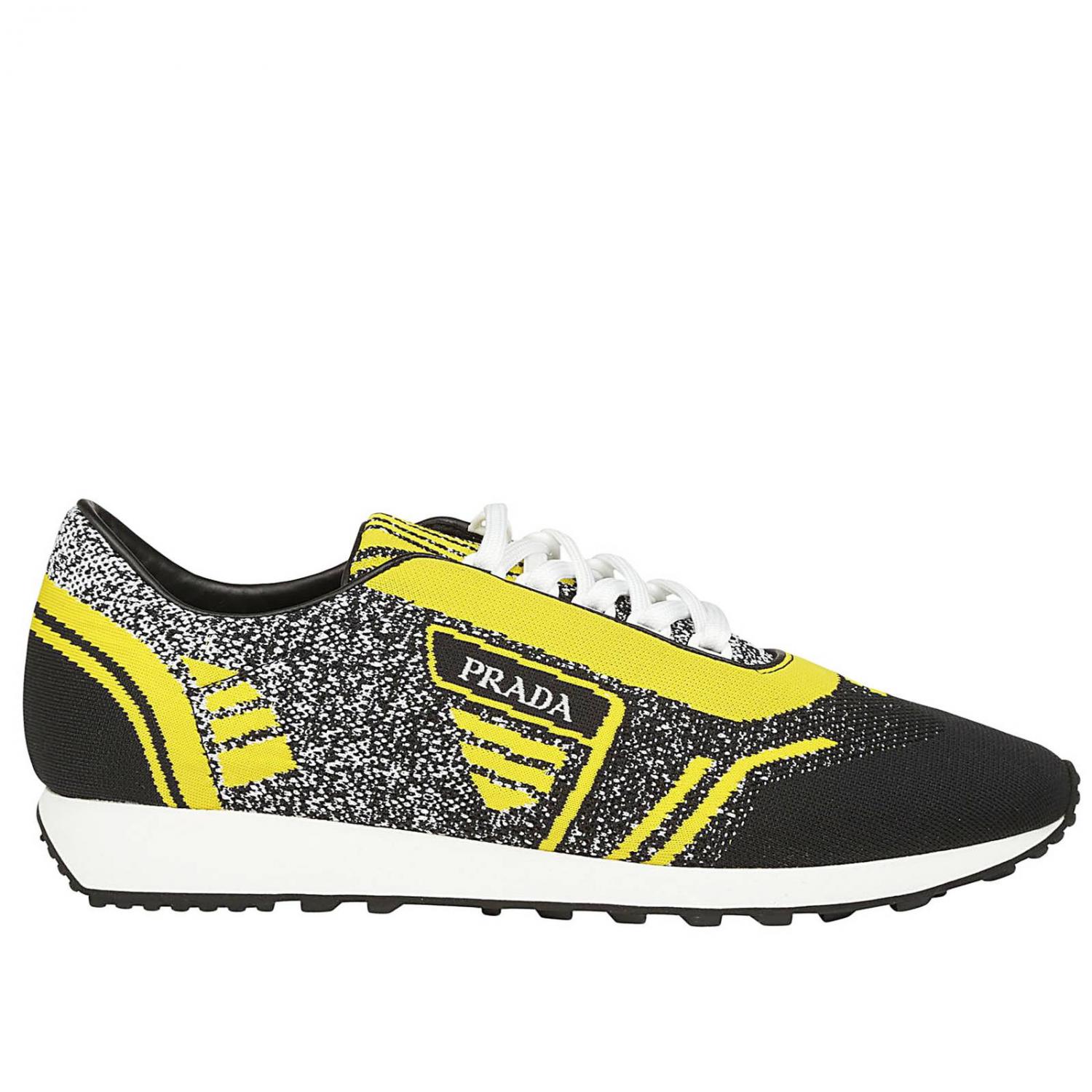 PRADA: Scarpe uomo - Nero | Sneakers Prada 2EG272 3KUX online su GIGLIO.COM