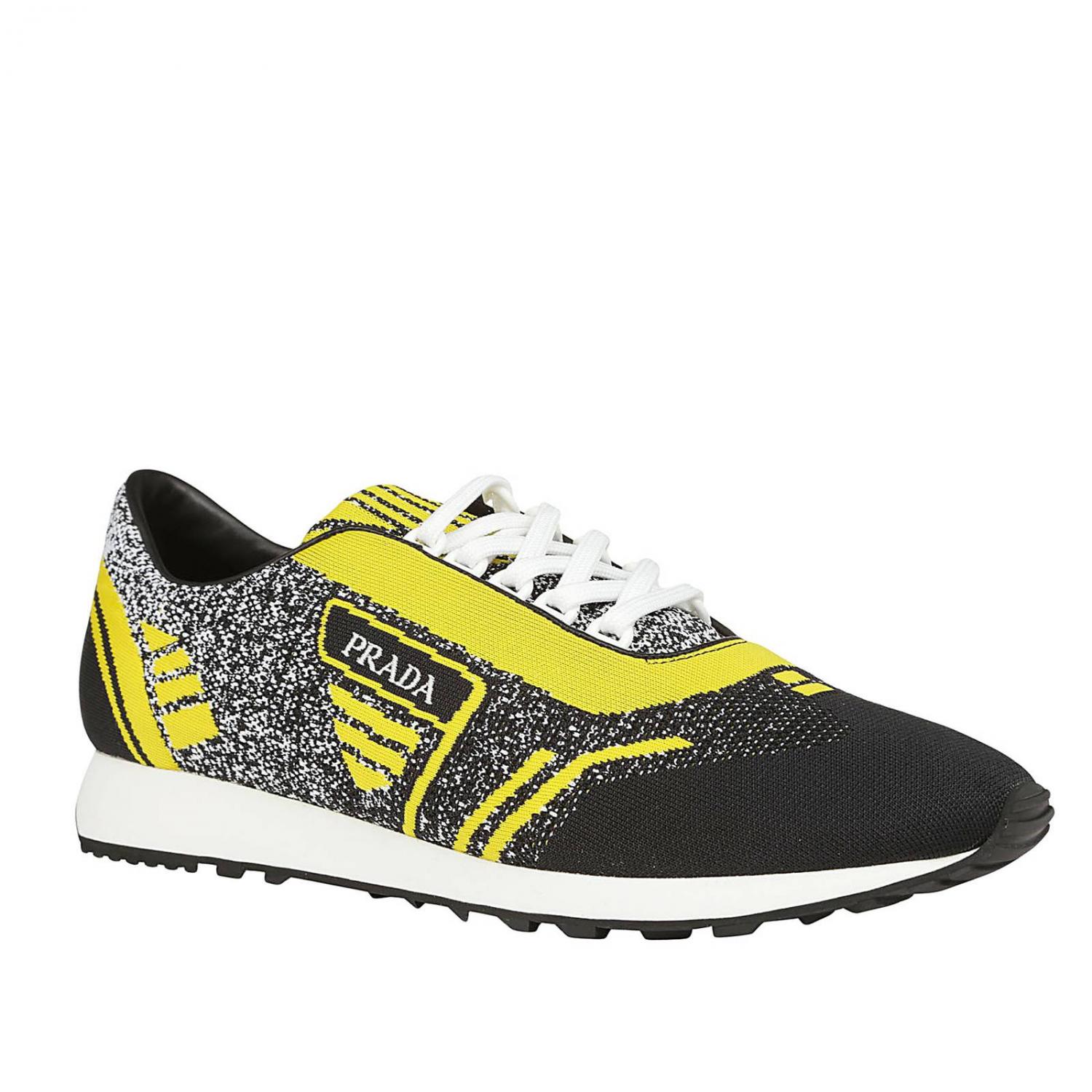 PRADA: Scarpe uomo - Nero | Sneakers Prada 2EG272 3KUX online su GIGLIO.COM