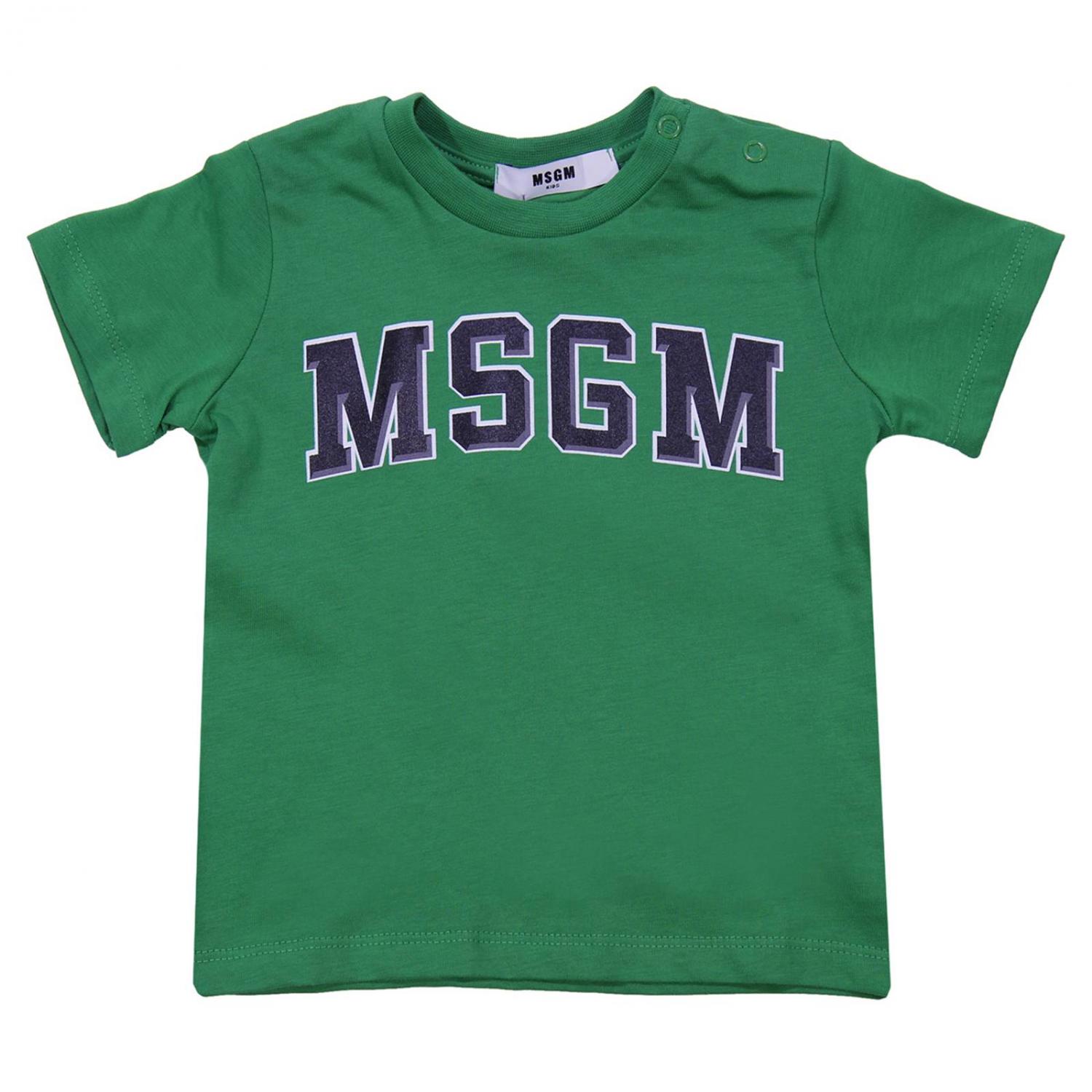 MSGM KIDS: T-shirt kids - Green | MSGM Kids t-shirt 018783 online at GIGLIO.COM