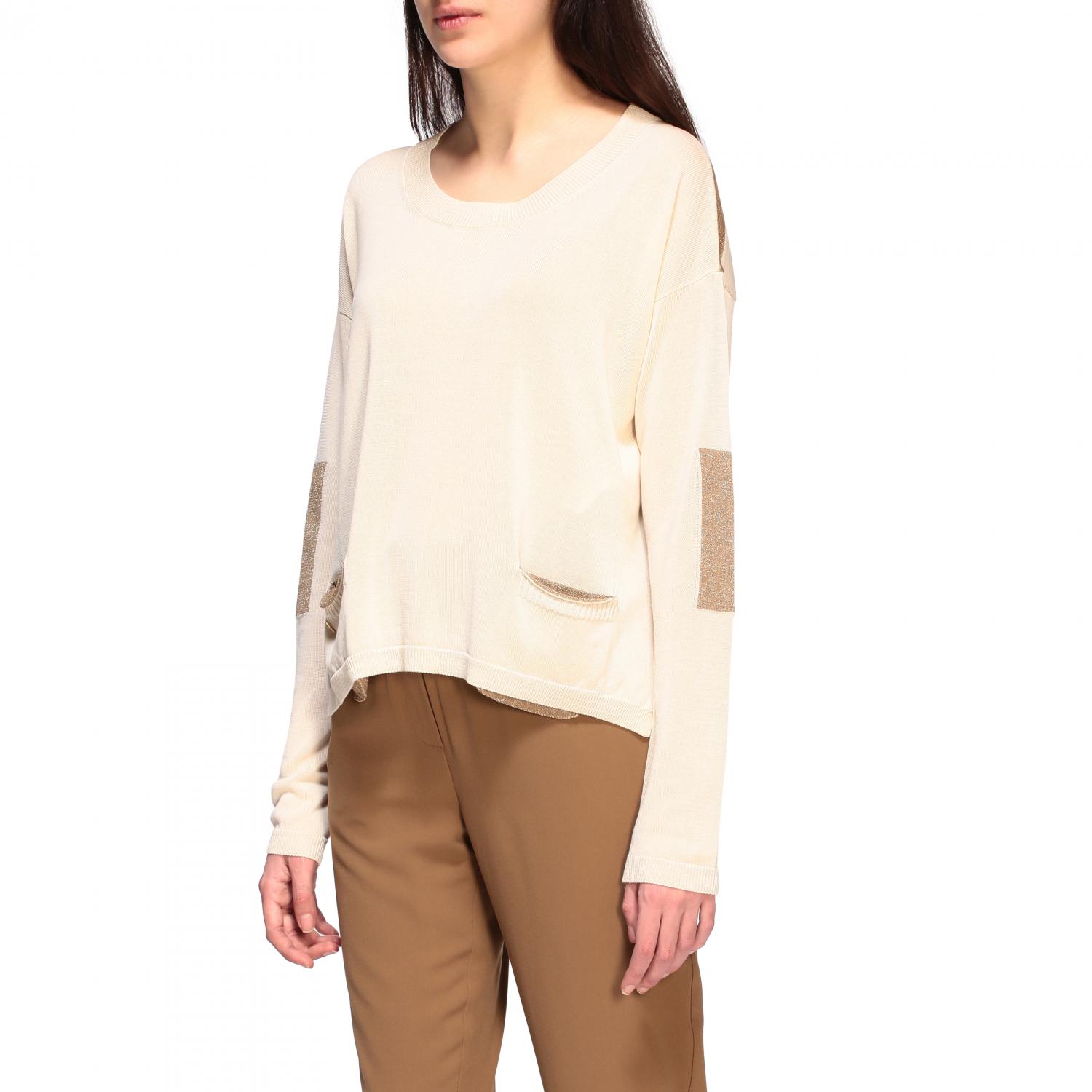 Manila Grace Jumper women - Beige | M277IU | GIGLIO.COM