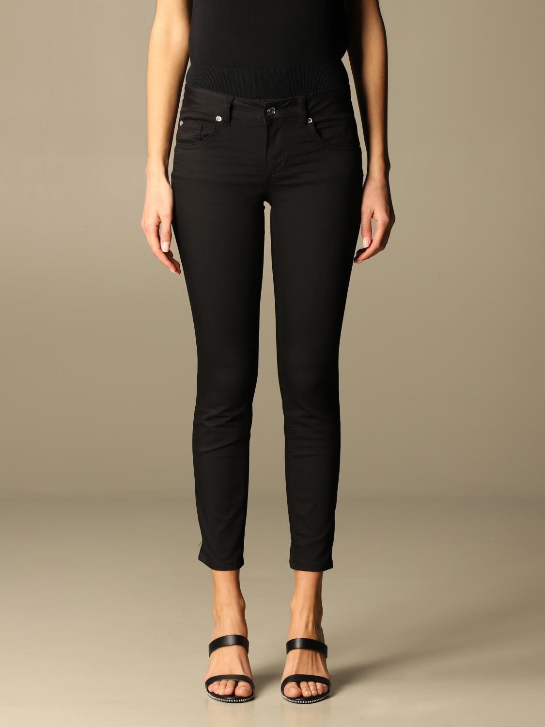 Liu Jo slim fit cropped trousers - Black | WA1096T2286 | GIGLIO.COM