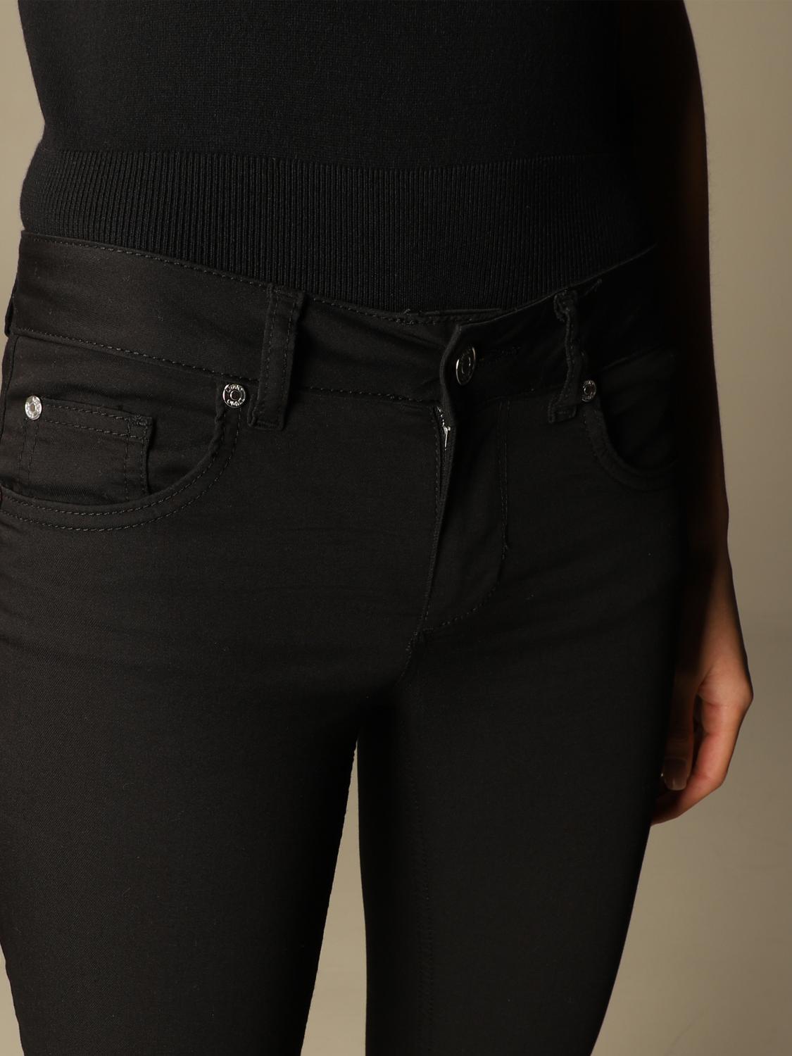 Liu Jo slim fit cropped trousers - Black | WA1096T2286 | GIGLIO.COM