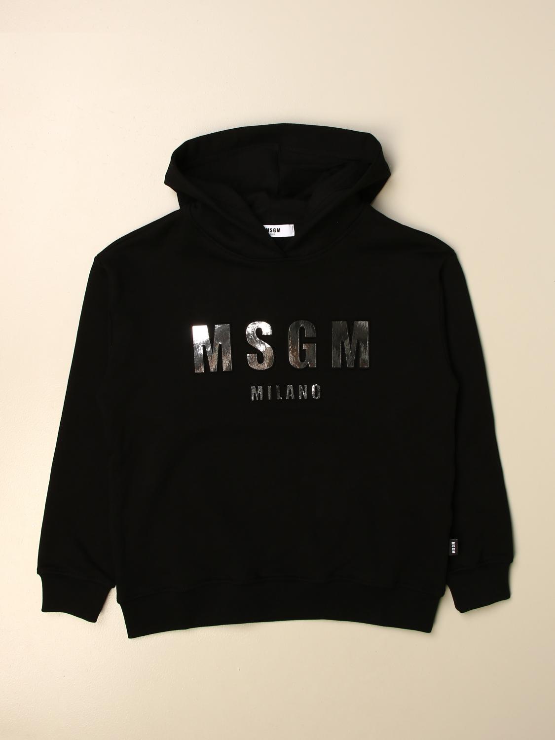 MSGM KIDS: 스웨터 남아 MSGM - 블랙 | GIGLIO.COM에서 MSGM Kids 스웨터 MS027388 상품들을 온라인으로 만나보세요