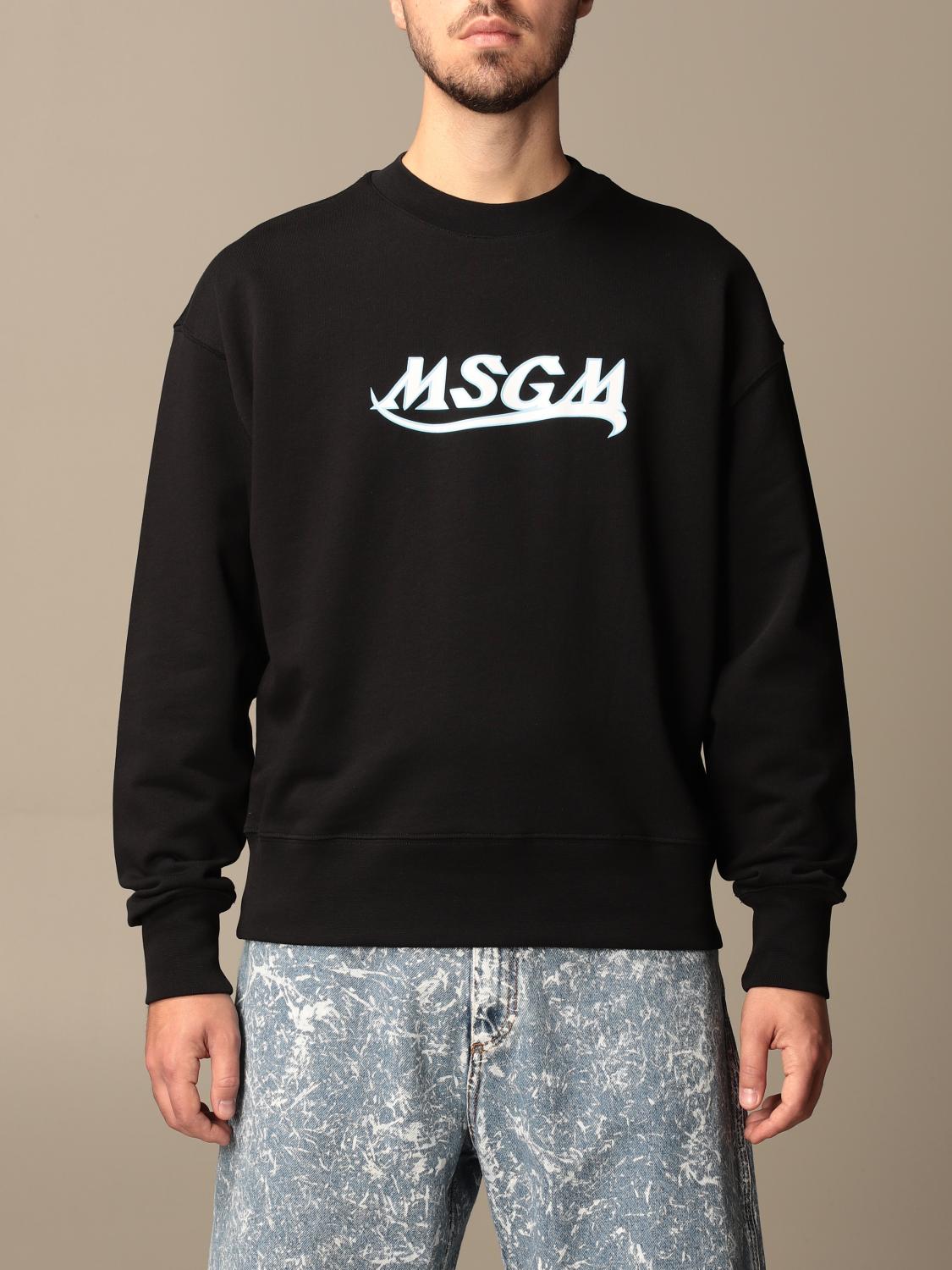 MSGM: 스웨트셔츠 남성 - 블랙 | GIGLIO.COM에서 MSGM 스웨트셔츠 3040MM185217099 상품들을 ...