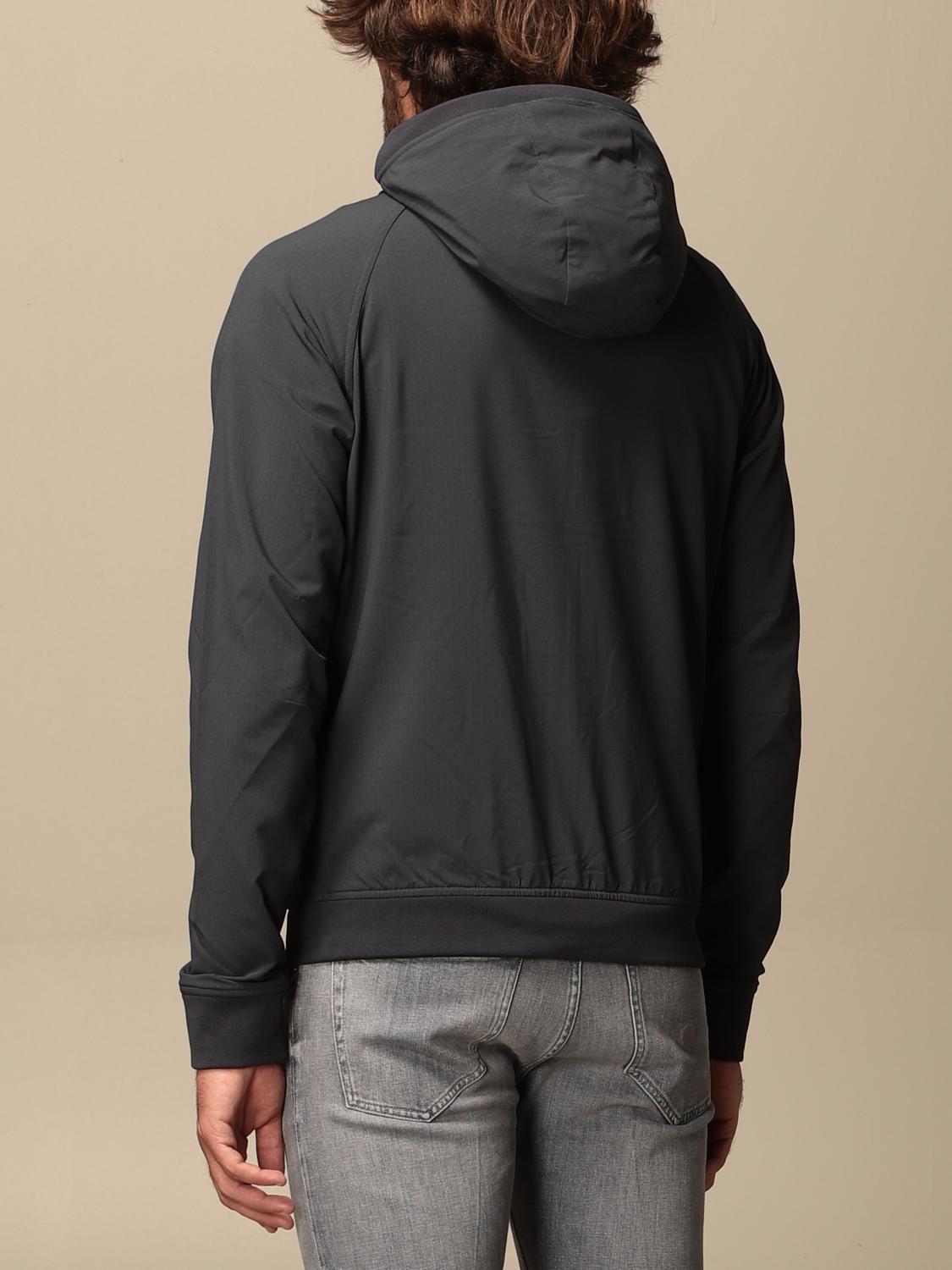 K-WAY: nylon sweatshirt with logo - Blue | K-Way sweatshirt K00BCW0 ...