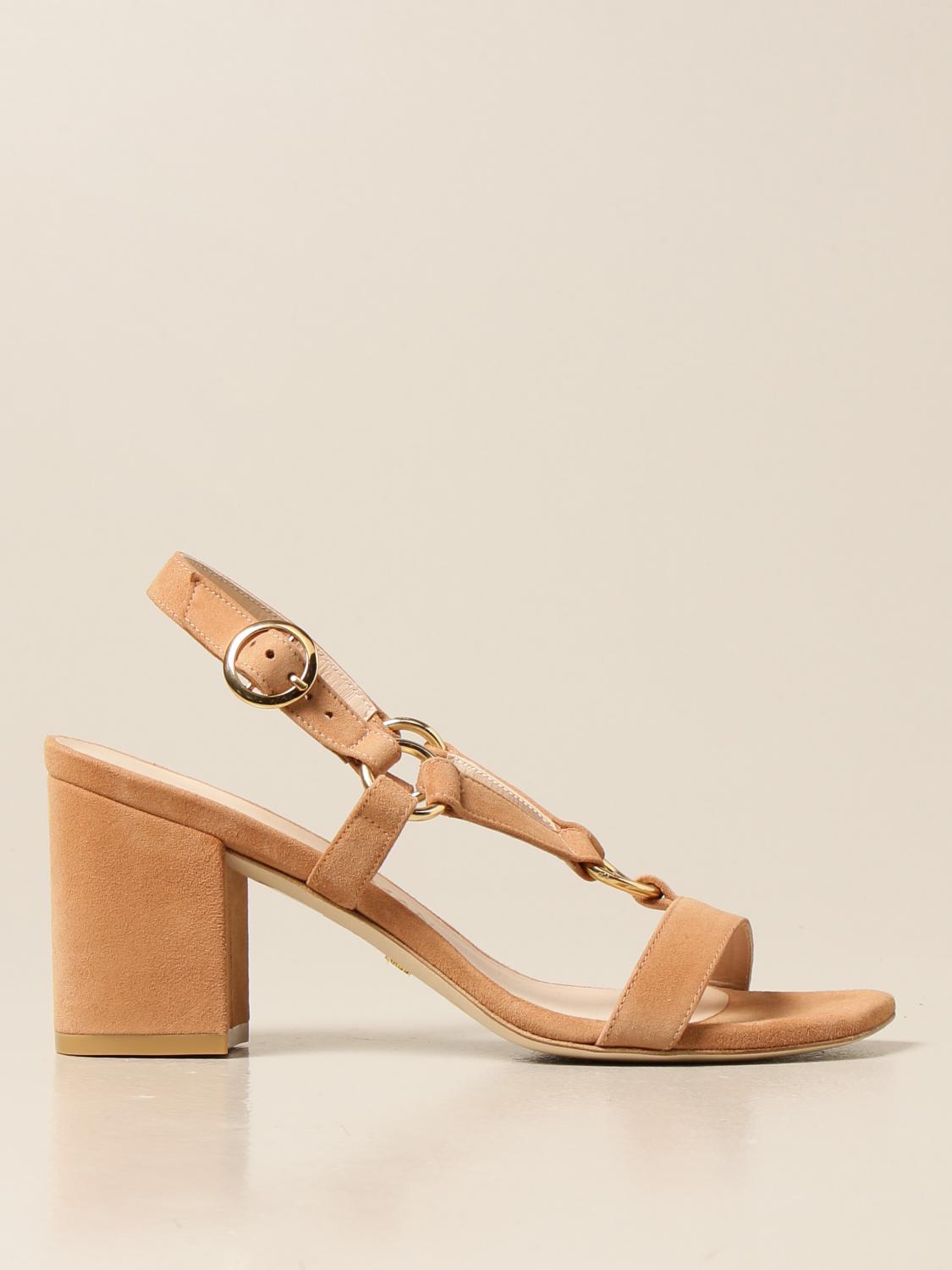 Stuart Weitzman Zapatos mujer - Camello | LALITA 75 BLOK S0864 | GIGLIO.COM