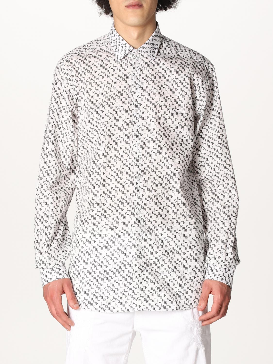 KARL LAGERFELD: Camisa hombre , Blanco | Camisa Karl Lagerfeld ...