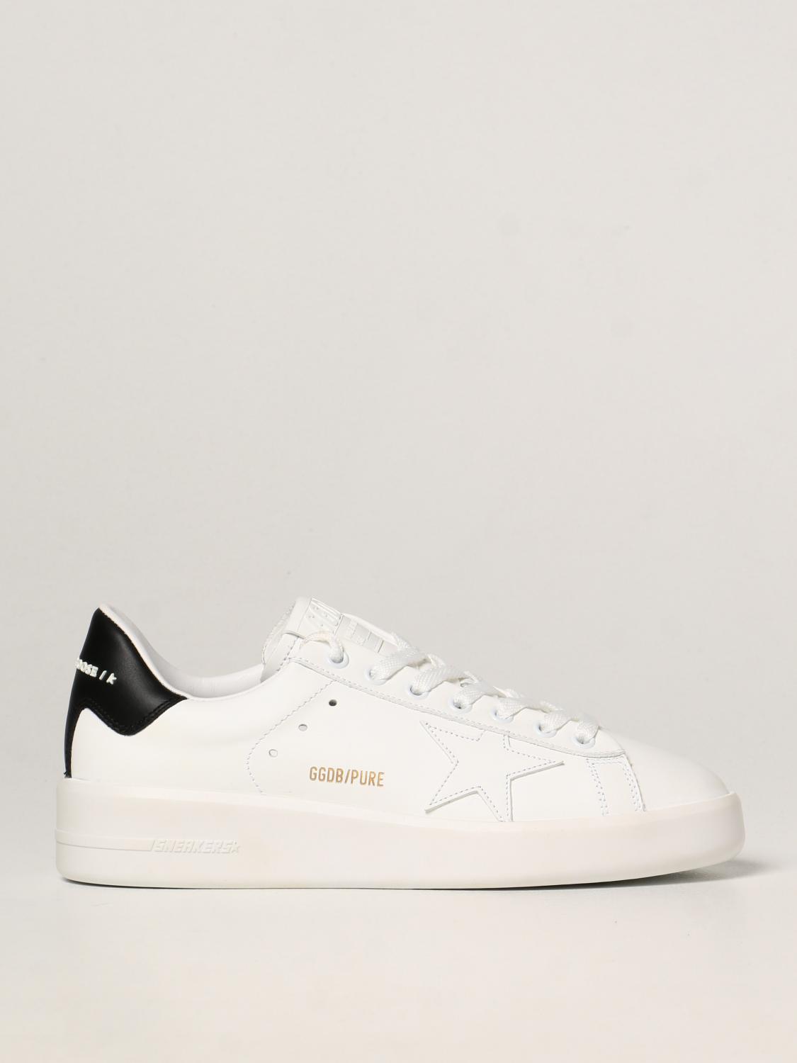 GOLDEN GOOSE: Pure New trainers in leather - White | Golden Goose ...