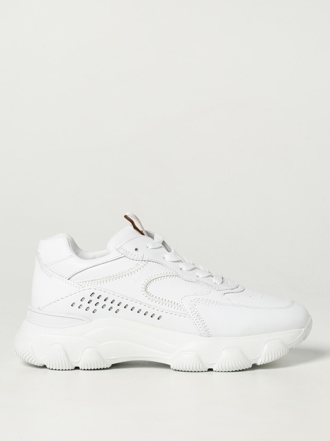 HOGAN: Hyperactive trainers in leather - White | Hogan trainers ...