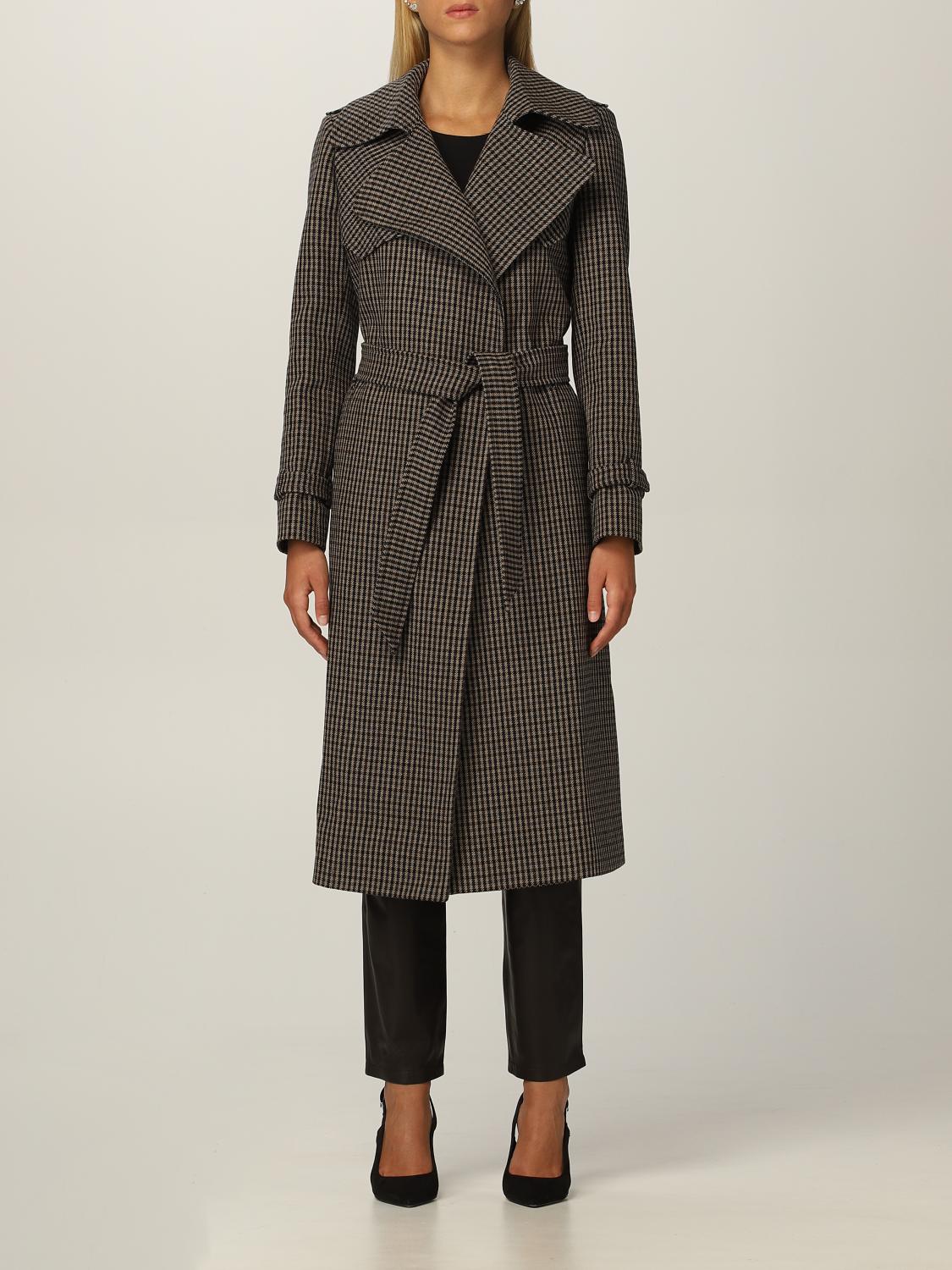 TAGLIATORE: Trench in misto lana - Tabacco | Cappotto Tagliatore ...