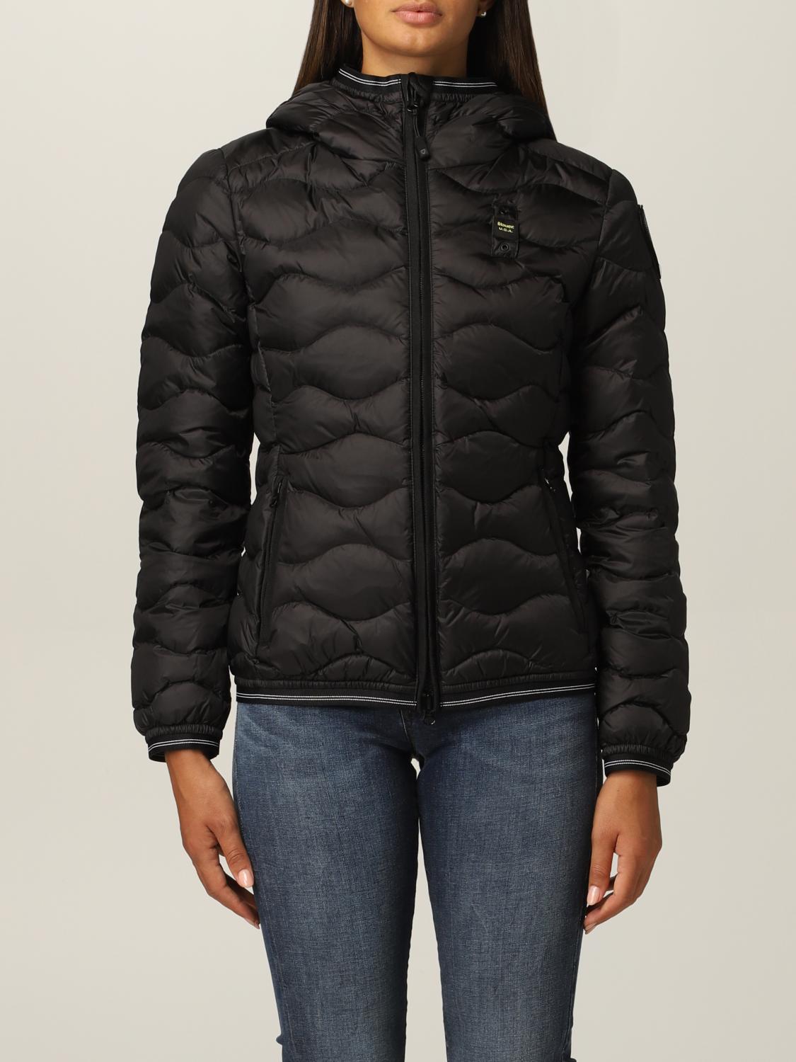 BLAUER: Coat women - Black | Blauer jacket BLDC03092004938 online at ...