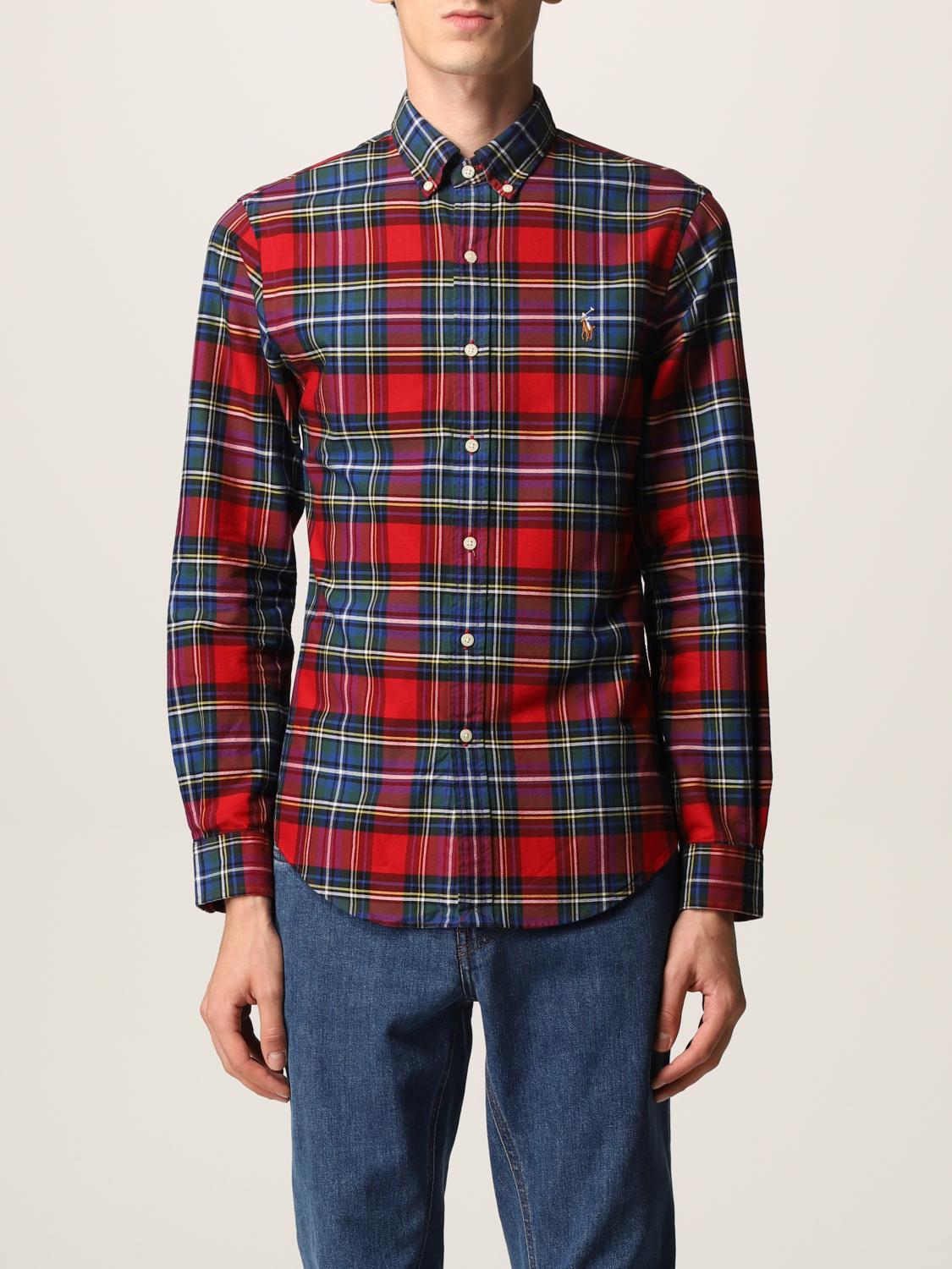 POLO RALPH LAUREN: Chemise homme - Rouge | Chemise Polo Ralph Lauren 710853154 en ligne sur ...