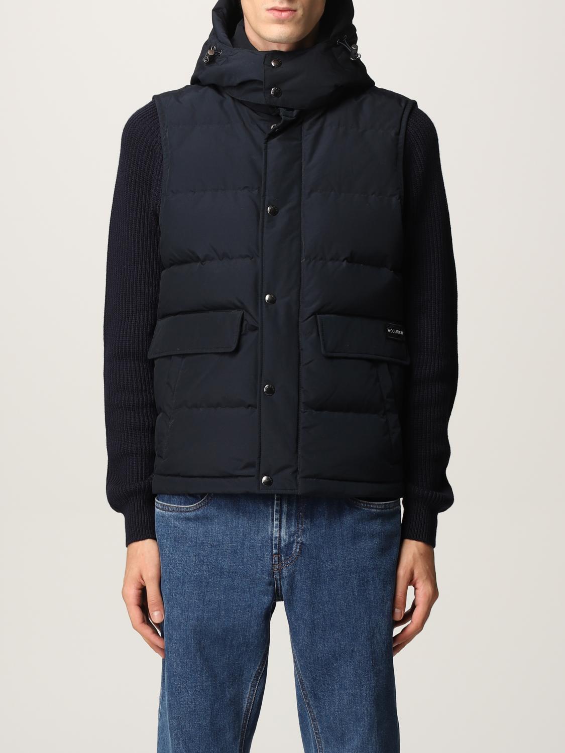 WOOLRICH: Suit vest men - Blue | Woolrich suit vest CFWOVE0035MRUT0001 ...