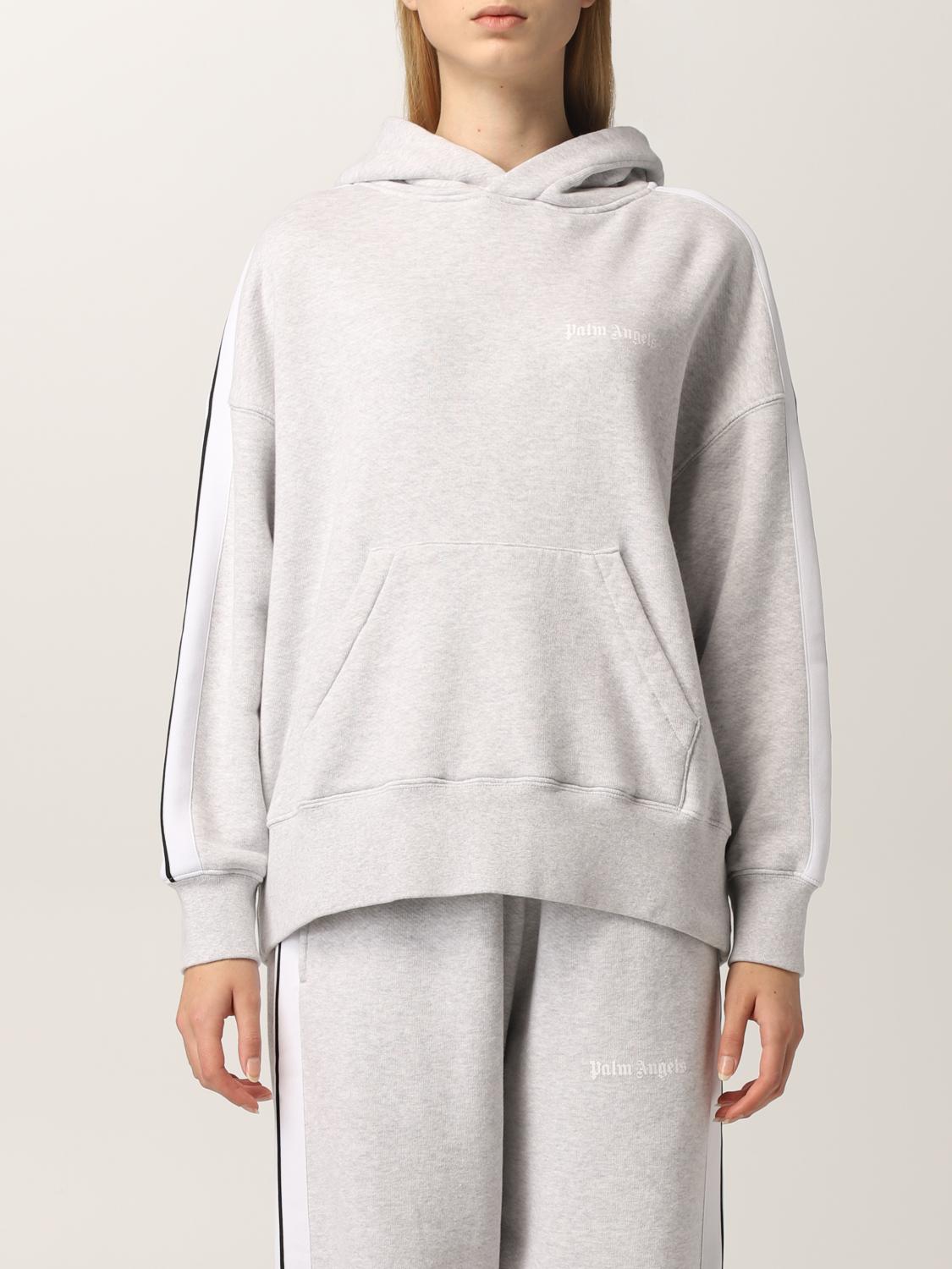 PALM ANGELS: Sudadera mujer , Gris | Sudadera Palm Angels ...