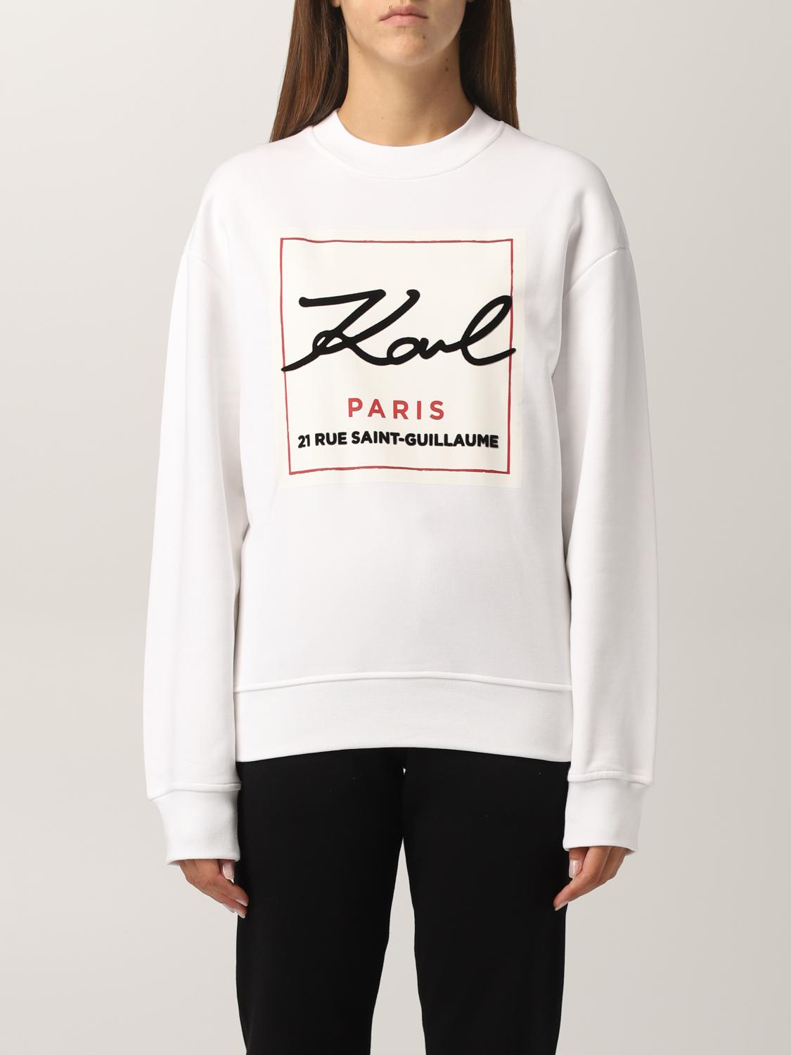 KARL LAGERFELD: Sudadera mujer , Blanco | Sudadera Karl Lagerfeld ...