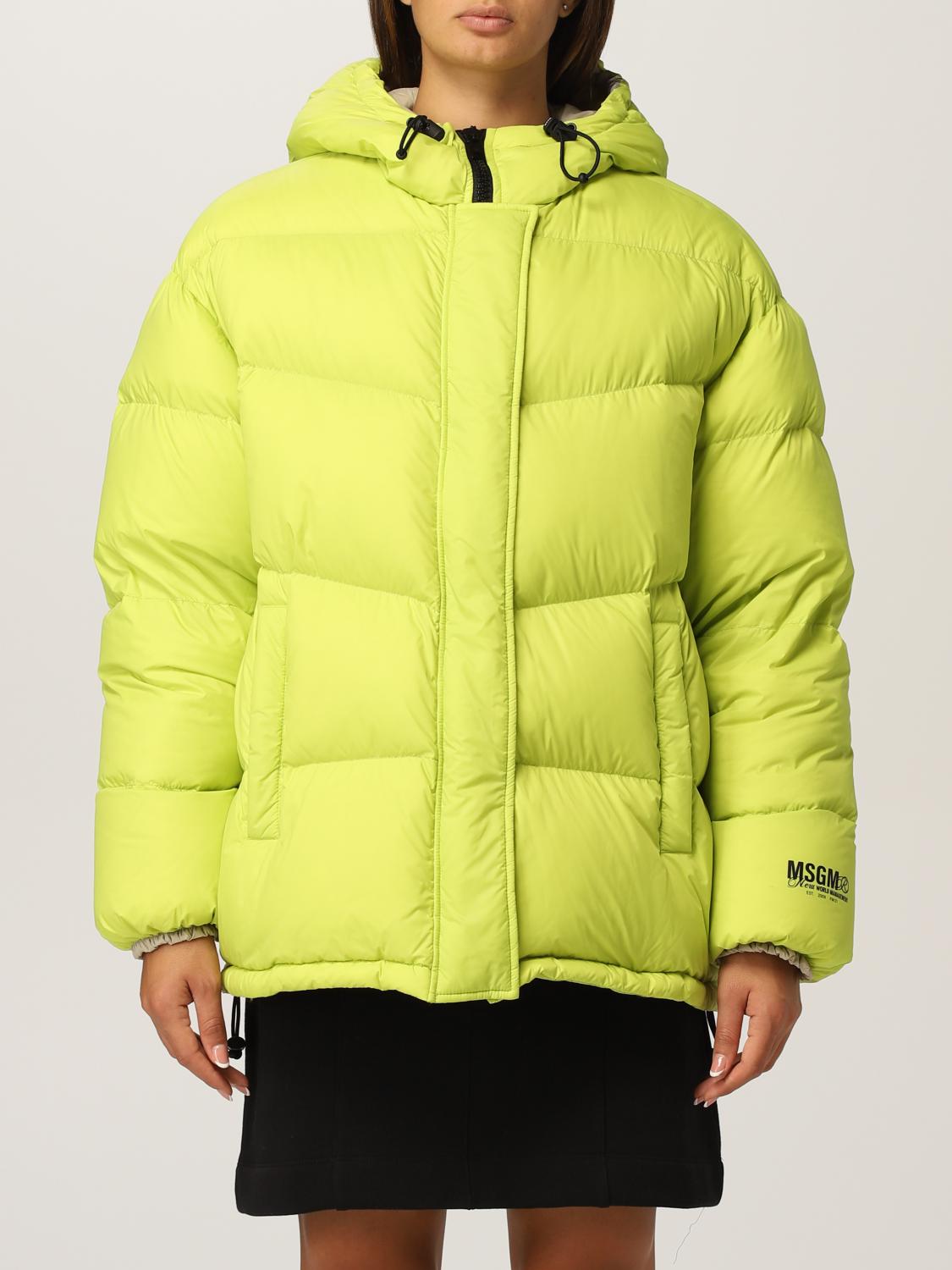 MSGM: Jacket women - Green | MSGM jacket 3141MDH05X217702 online at ...