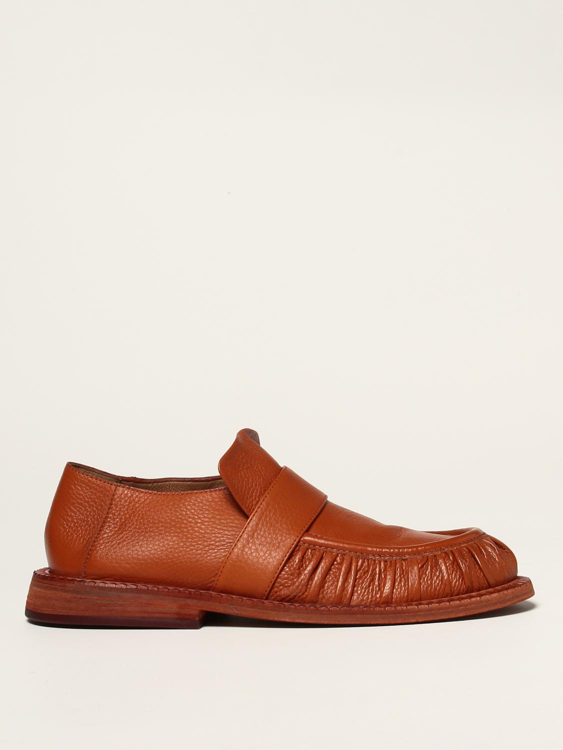 MARSÈLL: Alluce Estiva loafers in dry milled leather - Brick Red ...