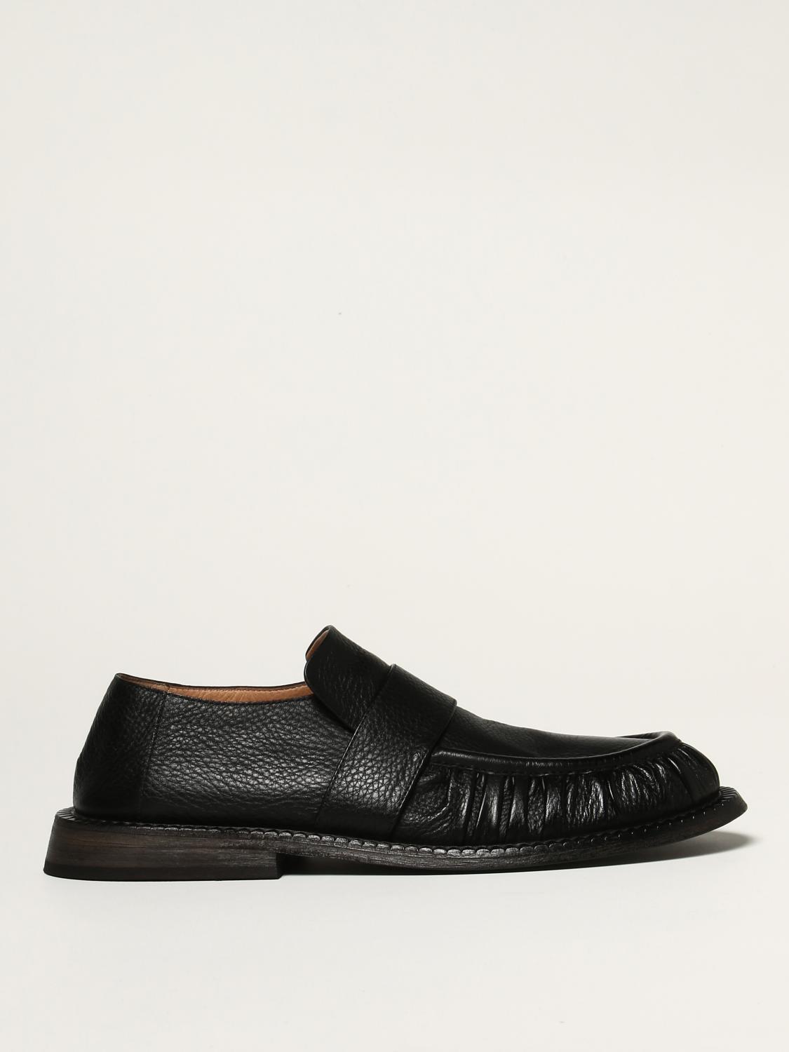 MARSÈLL: Alluce Estiva loafers in dry milled leather - Black | Marsèll ...