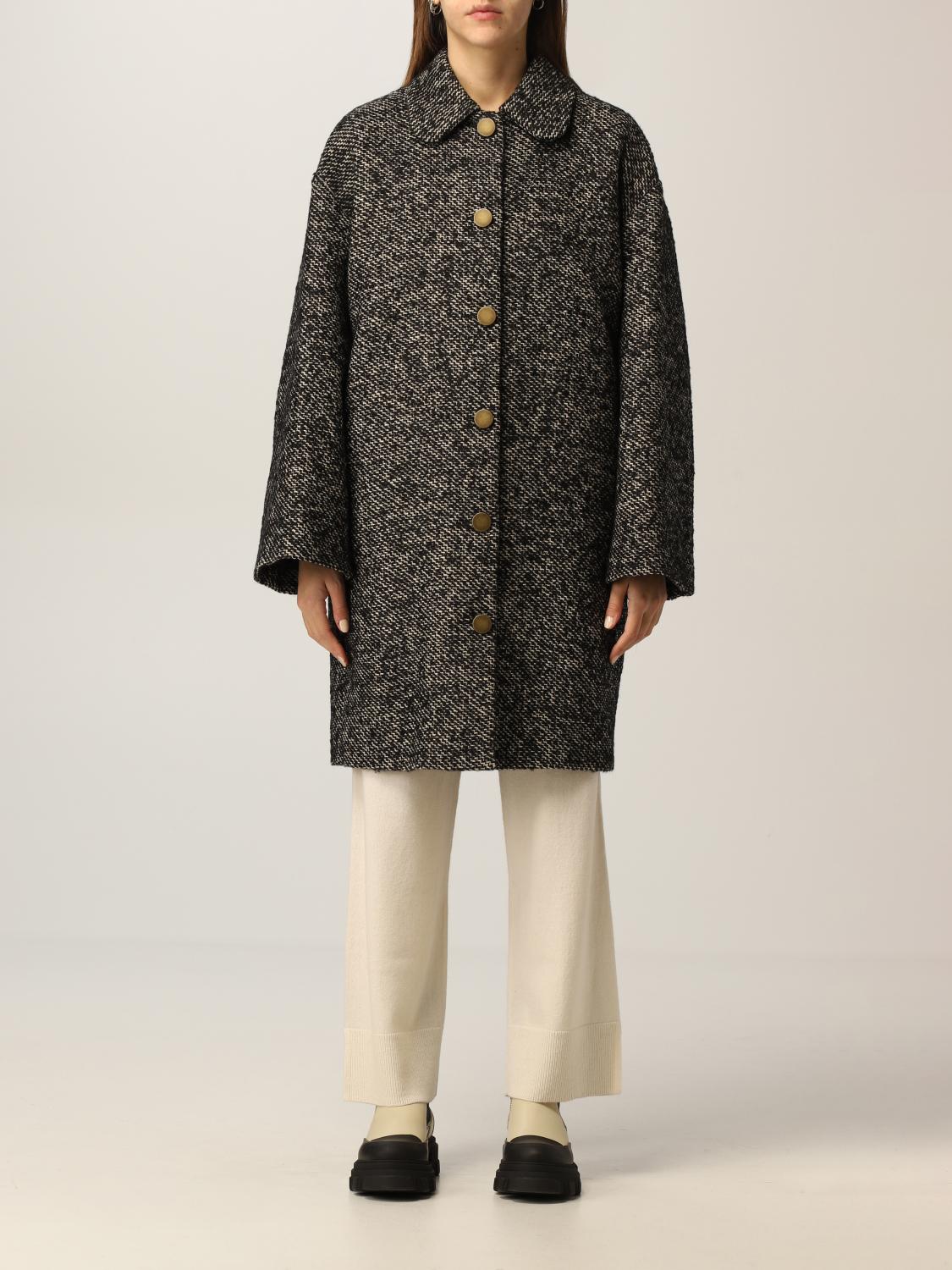 L'AUTRE CHOSE: Coat women - Black | L'autre Chose coat B3580496062 ...