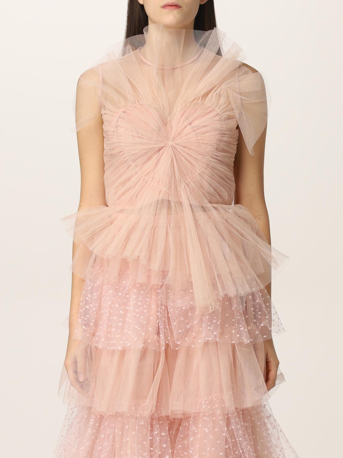 RED VALENTINO: tulle top - Pink | Red Valentino top XR3AE01A6BF online ...