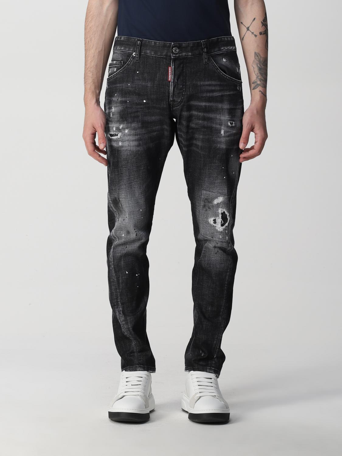 DSQUARED2: Jeans homme - Noir | Jeans Dsquared2 S74LB1040S30357 en ...