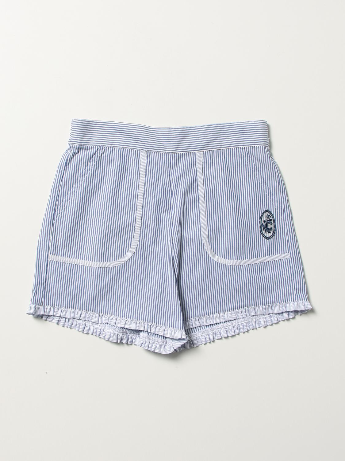 CHLOÉ: Short kids - Sky Blue | Chloé short C14705 online at GIGLIO.COM