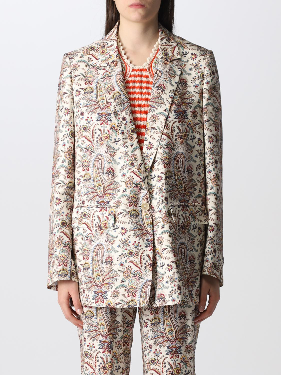 ETRO: viscose blazer with paisley print - Multicolor | Etro blazer ...
