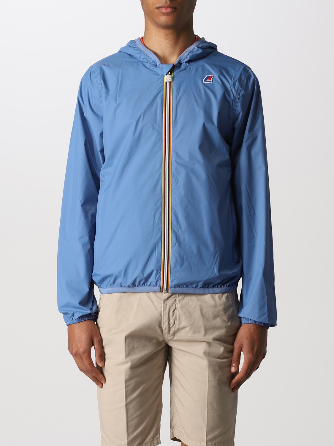 K-WAY: Coat men - Blue 2 | K-Way jacket K111NMW online at GIGLIO.COM