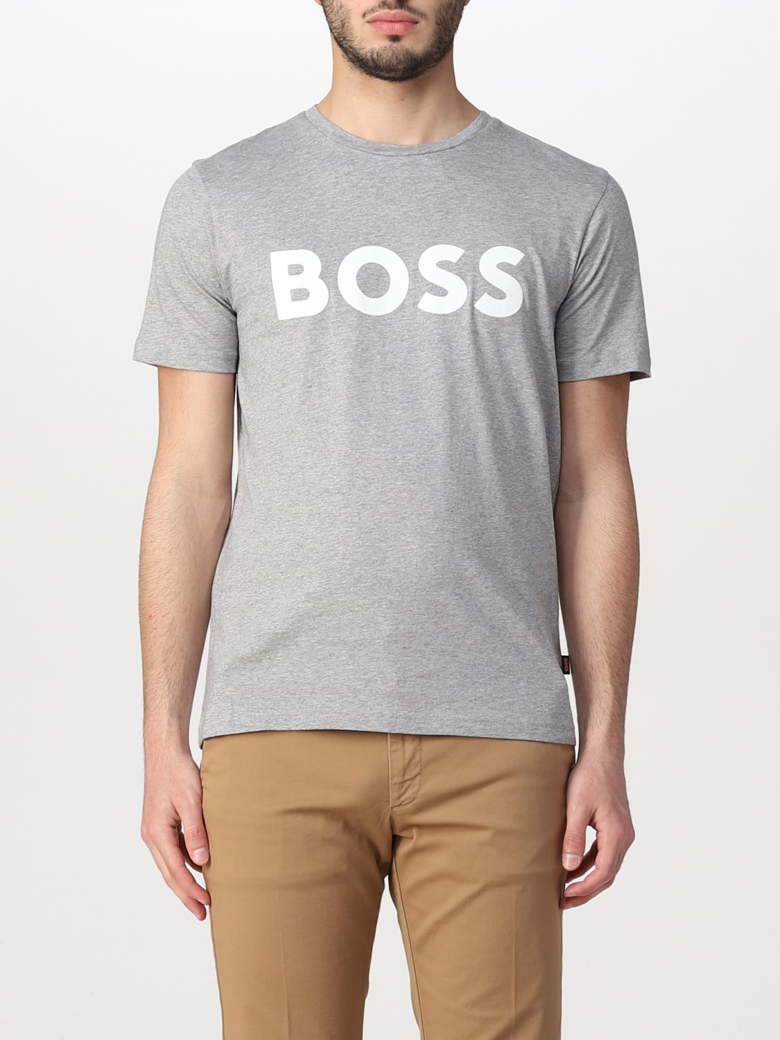 BOSS: T-shirt men - Grey | Boss t-shirt 50469648 online at GIGLIO.COM