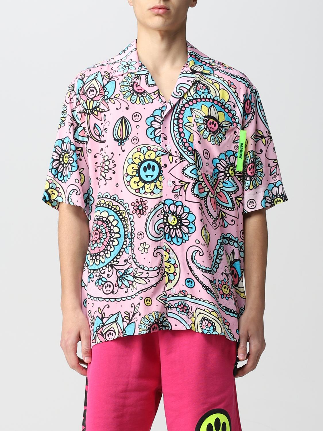 BARROW: Shirt men - Pink | Barrow shirt 031240 online at GIGLIO.COM