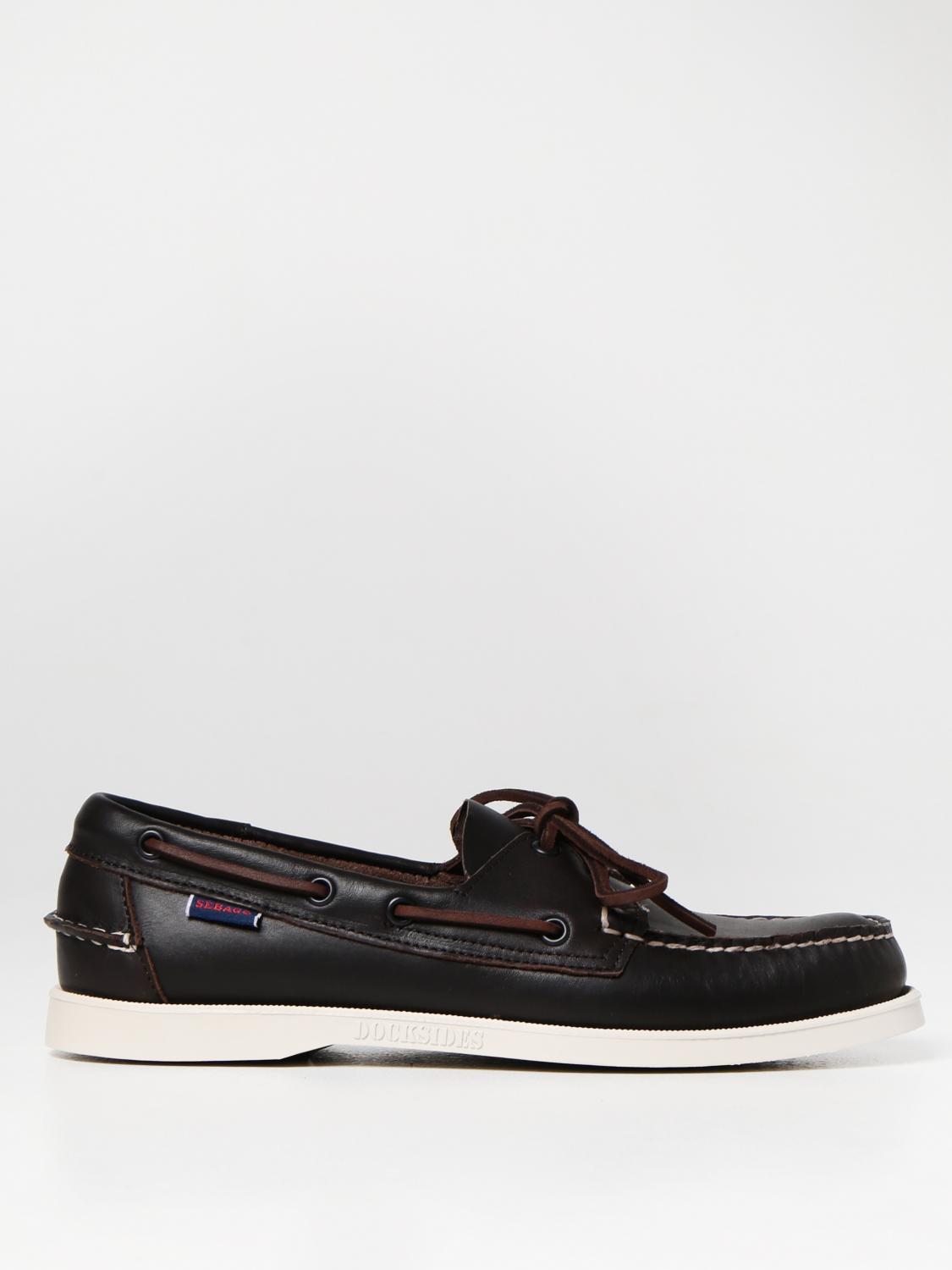 SEBAGO: moccasin in suede - Dark | Sebago loafers 7000H00 online at ...
