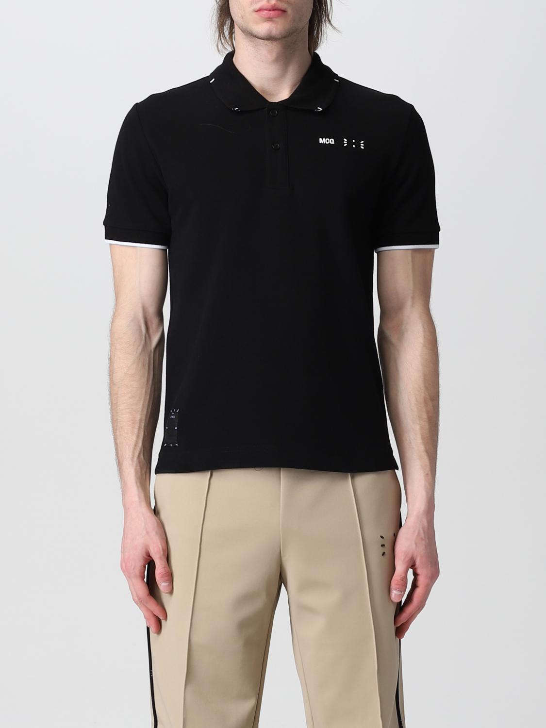 MCQ: T-shirt men - Black | Mcq polo shirt 624755RST97 online at GIGLIO.COM