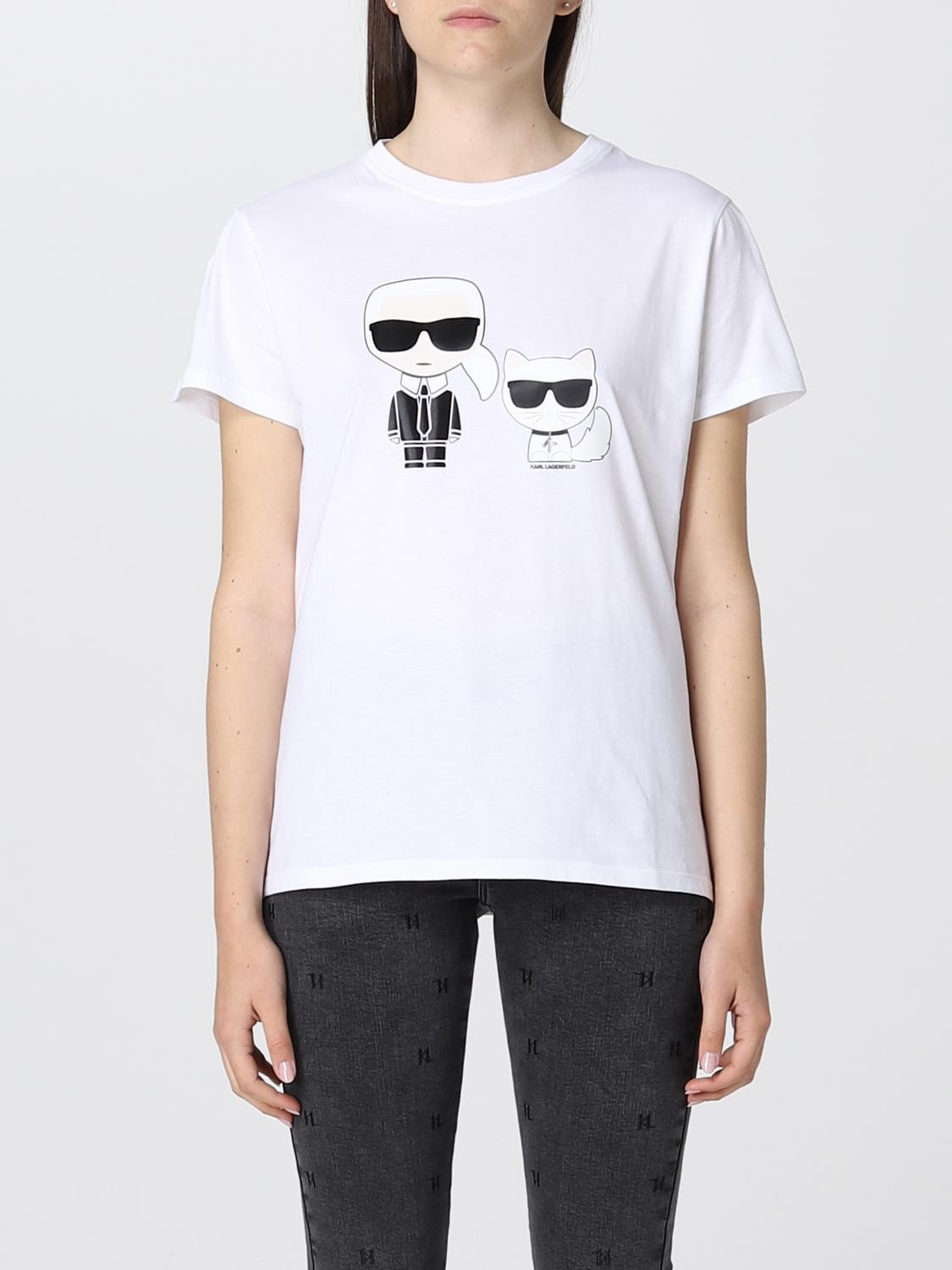 KARL LAGERFELD: Camiseta mujer , Blanco | Camiseta Karl Lagerfeld ...