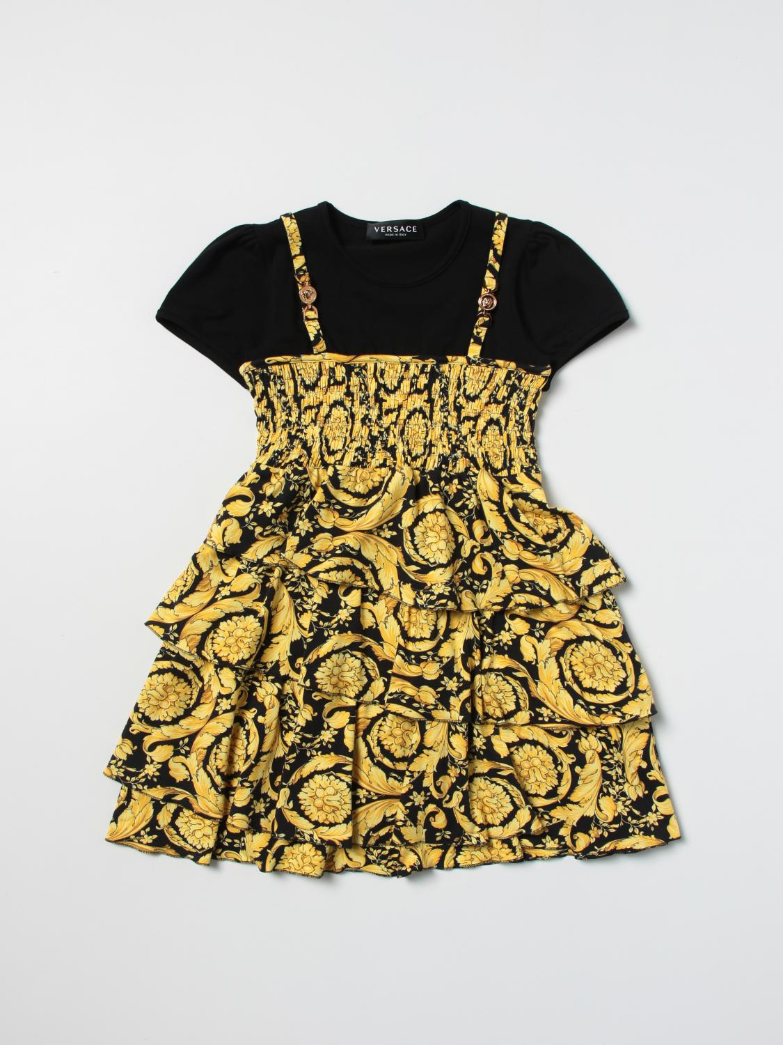VERSACE: Dress kids Young - Black | Versace dress 10026511A02509 online ...